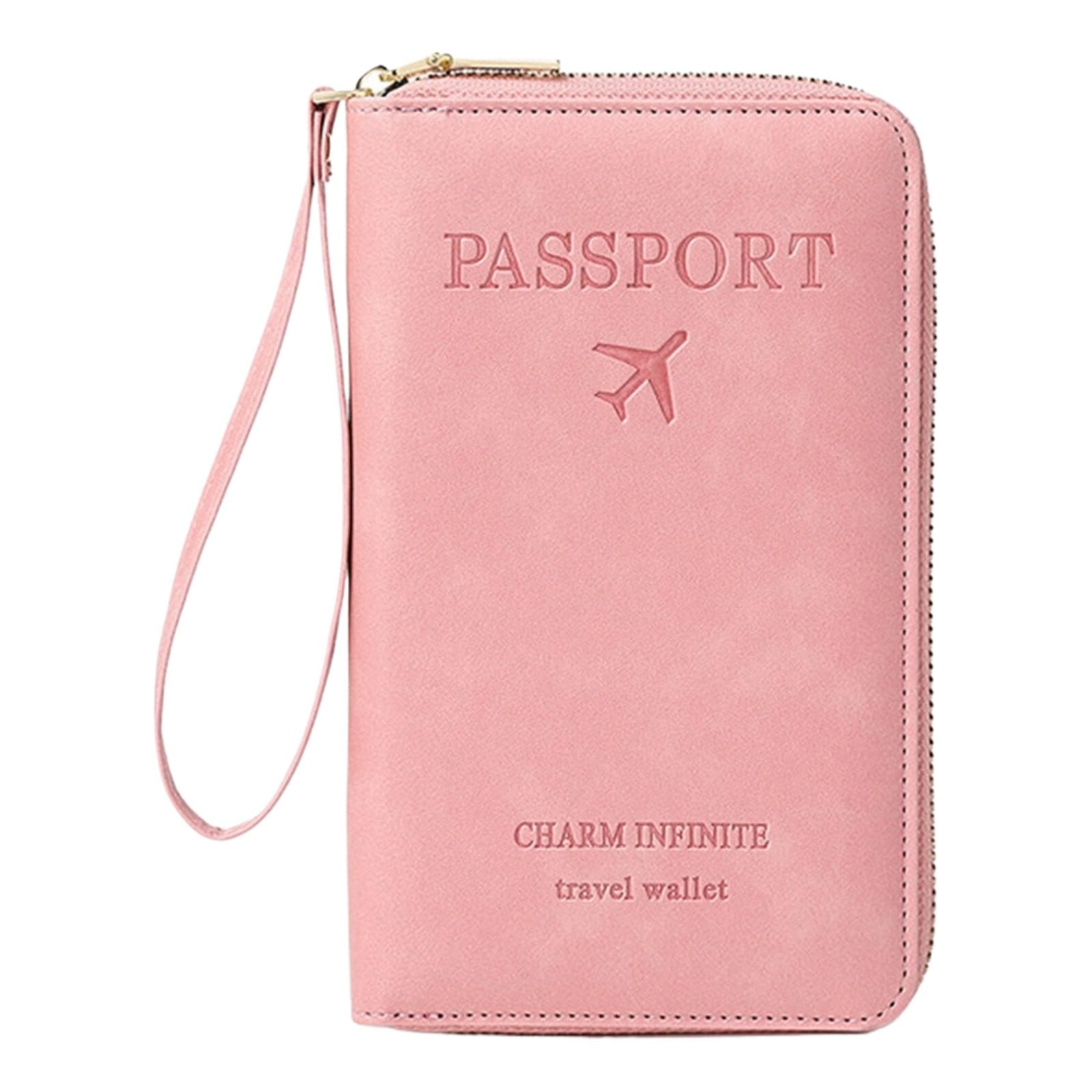 Oimcto Passport Holder,Ticket Storage,Id Card Holder,Pink,Summer Simple ...