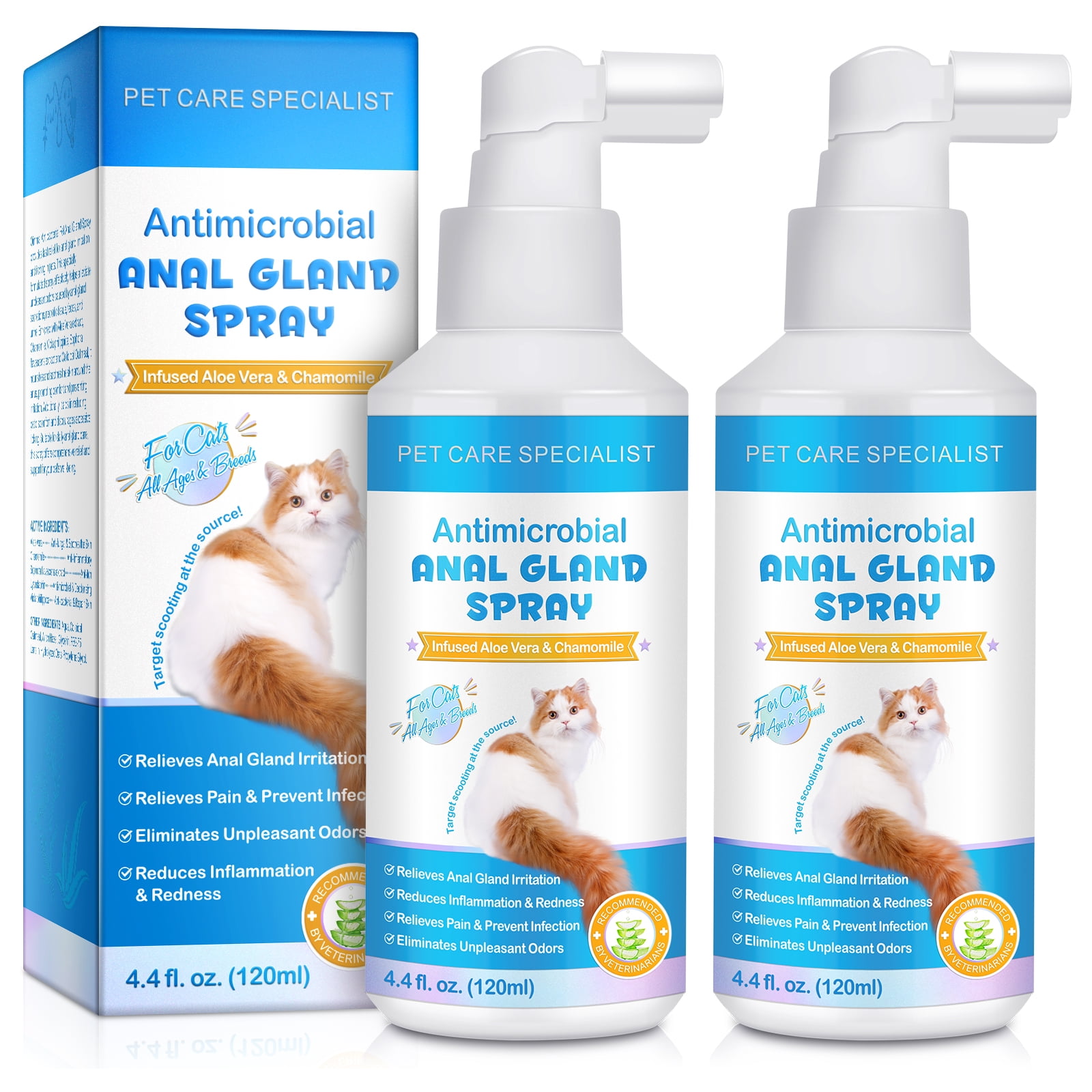 Petpya Anal Gland Spray for Cats - Gland Spray,Relieves Anal Gland ...