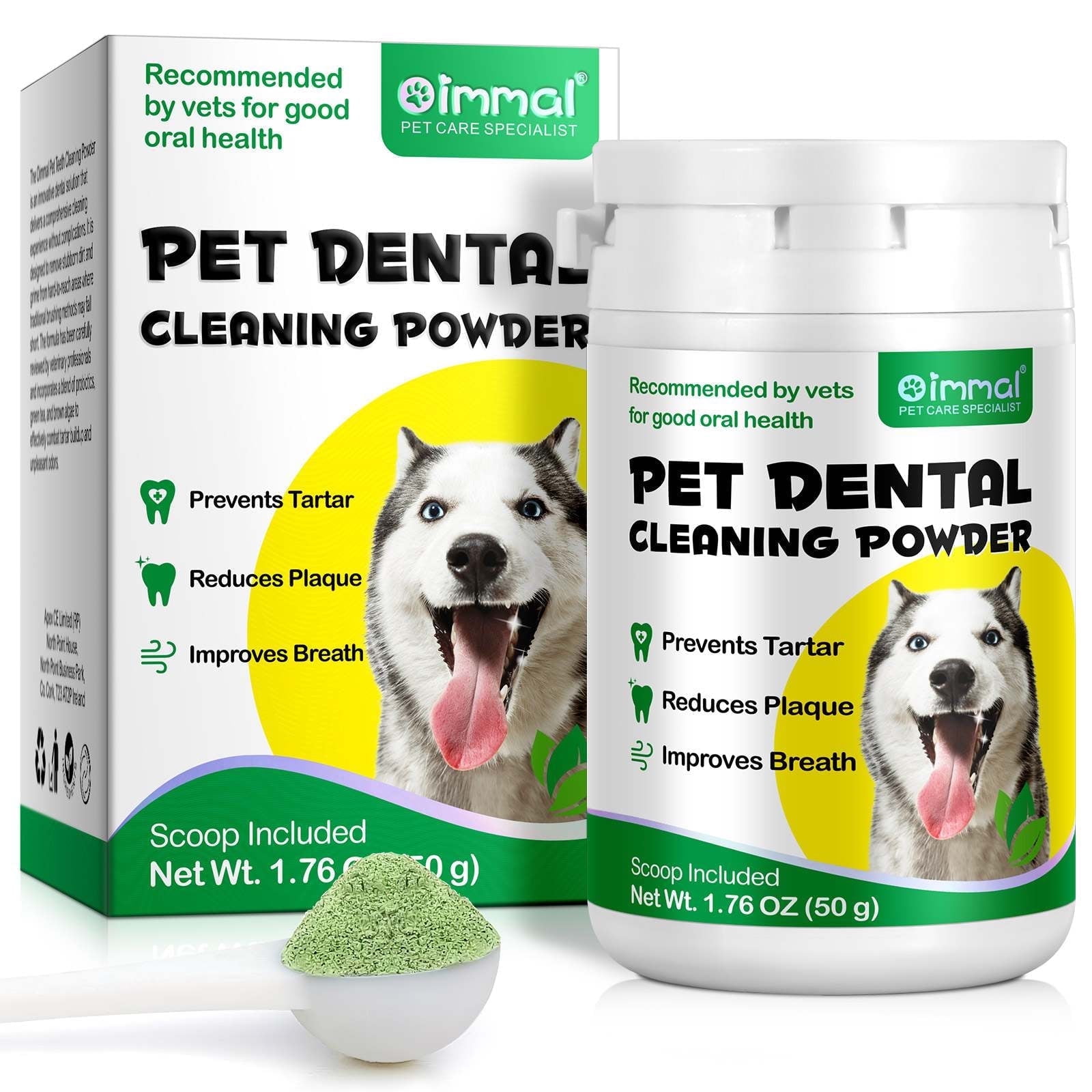 Oimmal Dental Cleaning Powder for Dogs, Pet Teeth Cleaning with ...