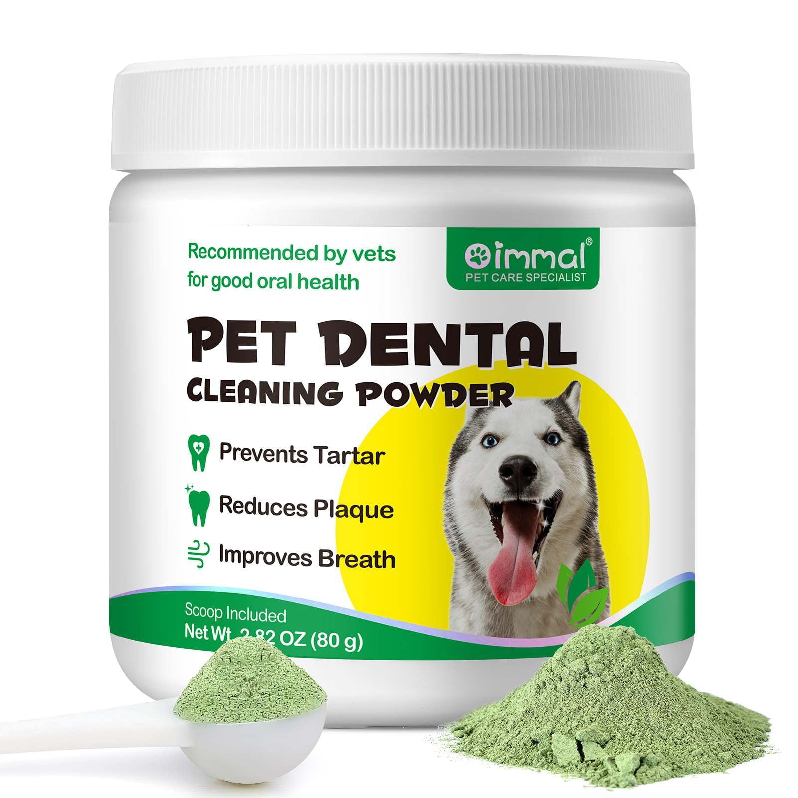 Oimmal Dental Cleaning Powder for Dogs, Pet Teeth Cleaning with ...