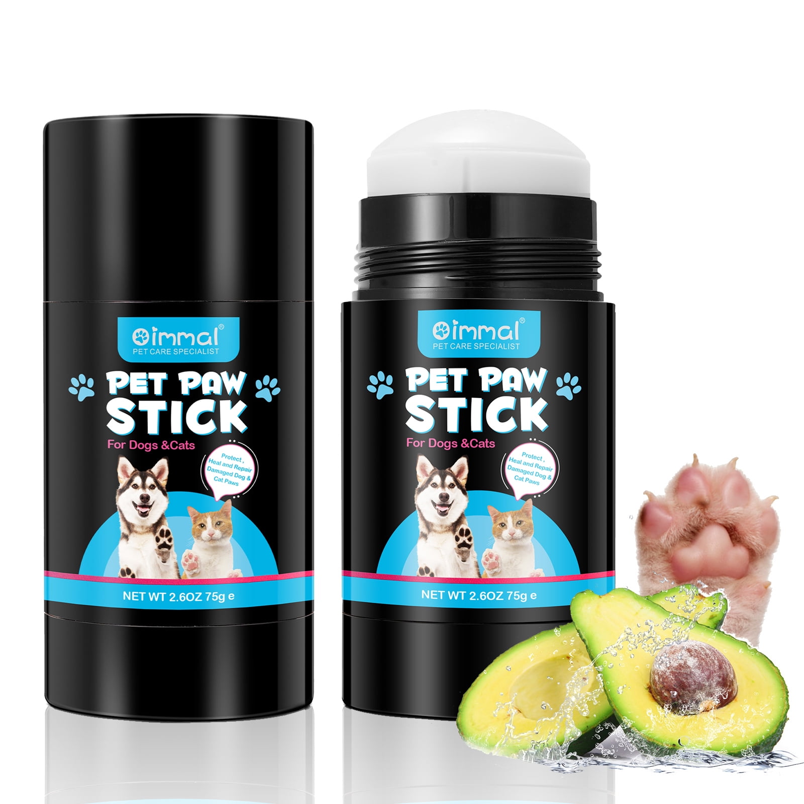 Oimmal Dog Paw Pad Balm – Natural Pet Paw Balm Stick for Dry, Itchy ...