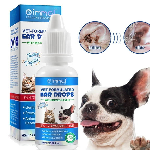 Vetnique Labs Oticbliss Vet Strength Medicated Ear Flush, for Dogs and ...