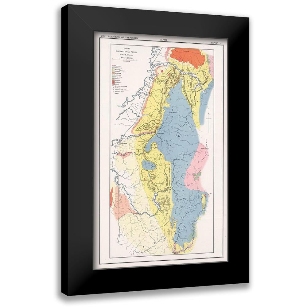 Oinouye 16x24 Black Modern Framed Museum Art Print Titled - Ishikari ...