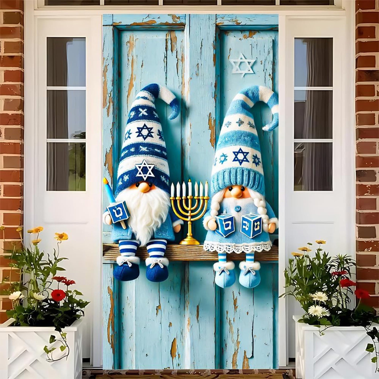 Oioii Christmas Door Frame Decorations - Holiday Party Door Stickers ...