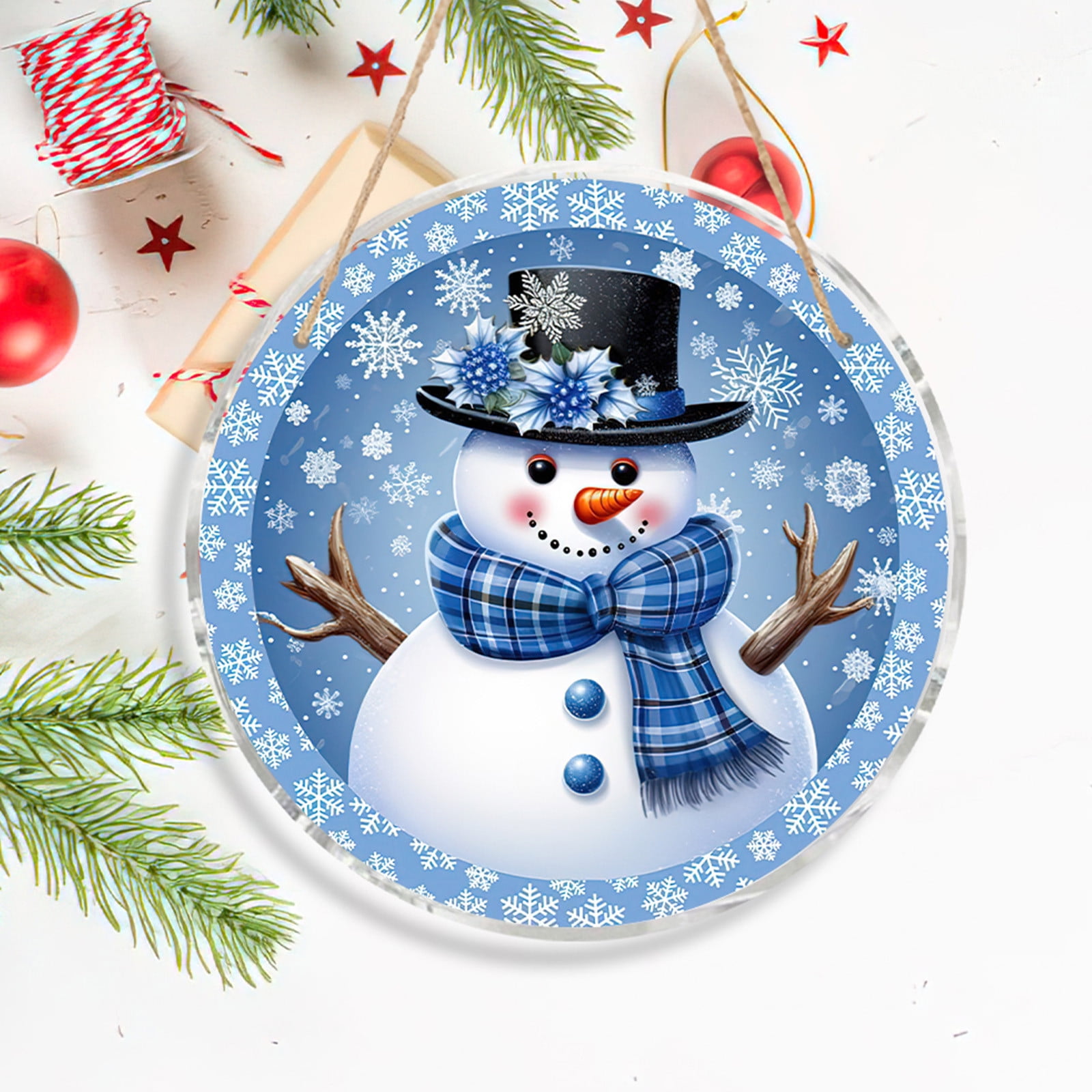 Oioii Christmas Hanging Door Signs - Festive Home Decor Party Door ...