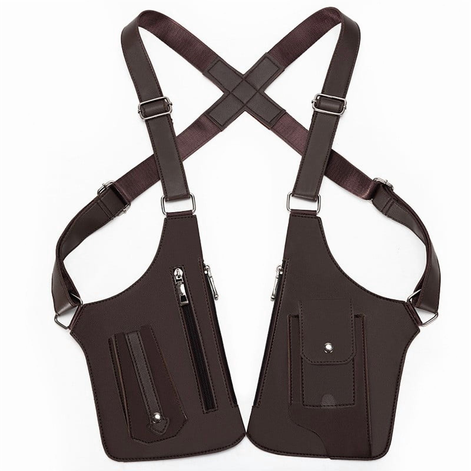Oioii Double Shoulder Armpit Bag,Underarm Bag for Men,Anti-Theft ...