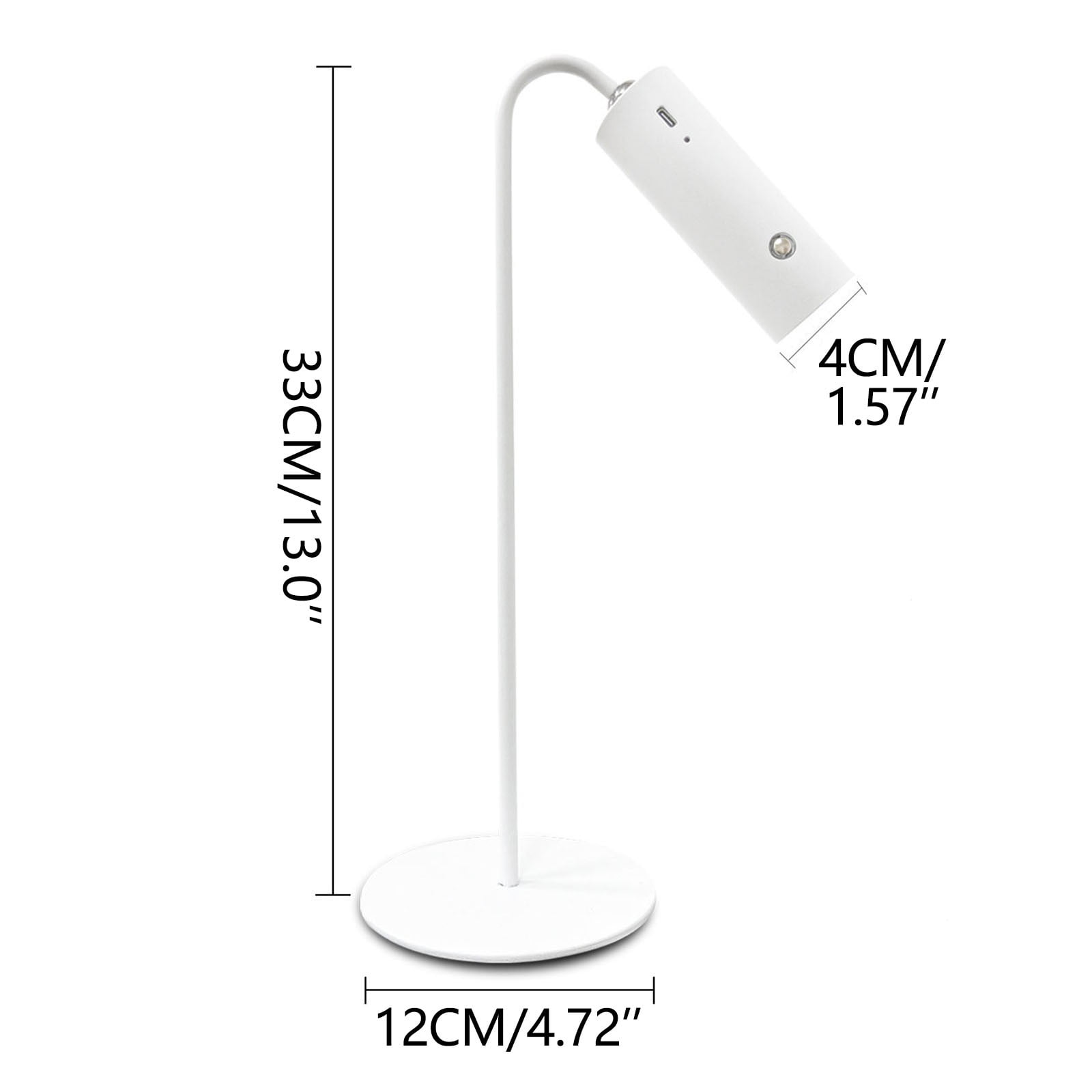 Oioii LED Multi-Angle Eye-Care Desk Lamp Magnetic Base 3 Leveles ...