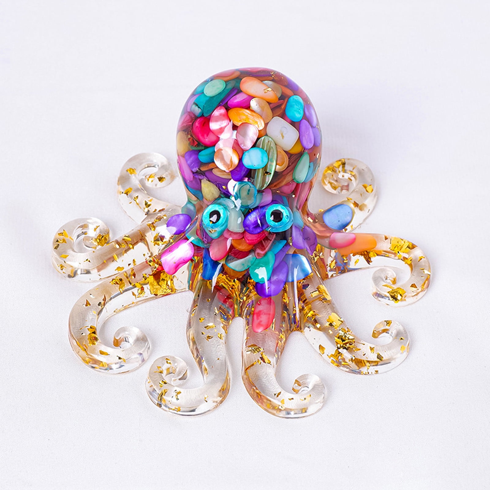 Oioii Octopus Decorative Sculpture Home Decor Statue with Long ...