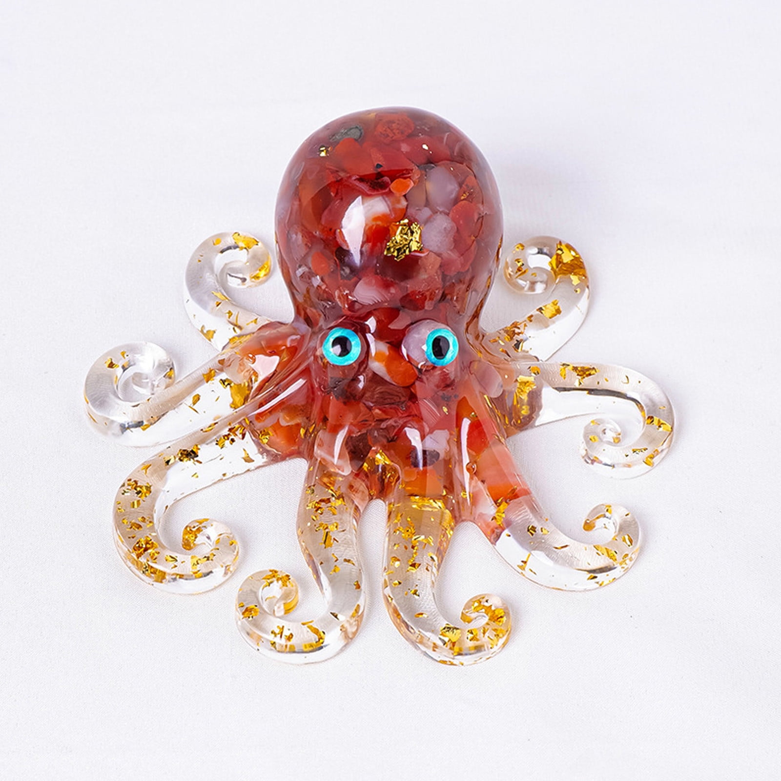 Oioii Octopus Decorative Sculpture Home Decor Statue with Long ...