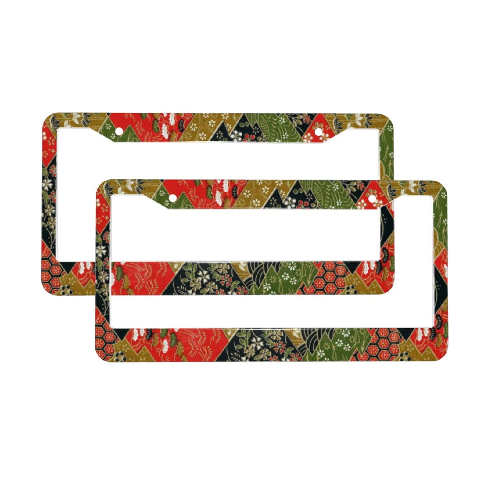 Oiran Texture License Plate Frame Personalized Car Decoration License ...