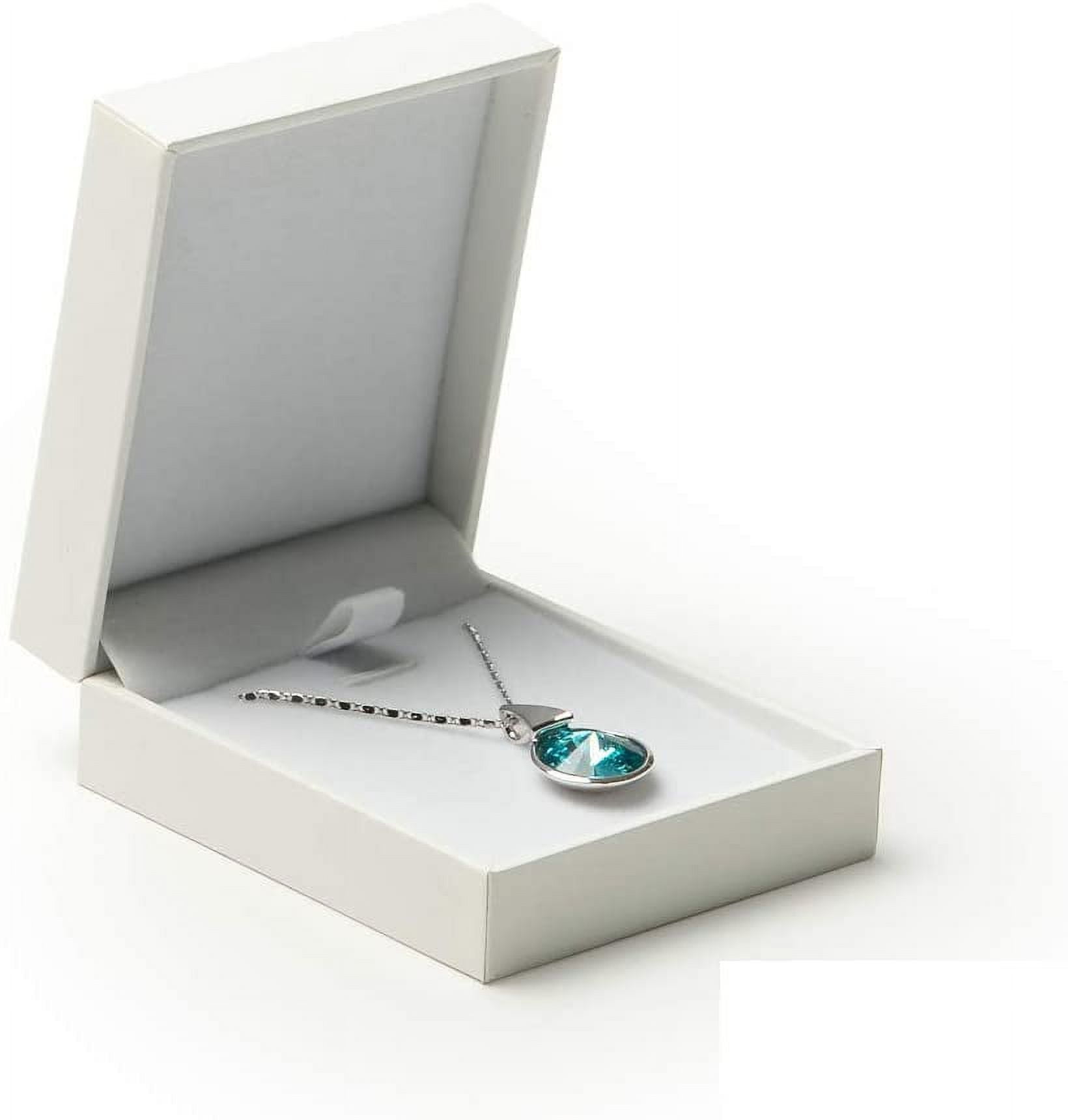 Oirlv Velvet Jewelry Necklace Box, High Quality Leatherette Pendant ...