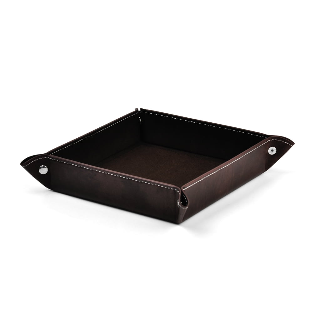 Oirlv Premium Leather Valet Tray, Men's Organizer, Desk Storage for ...