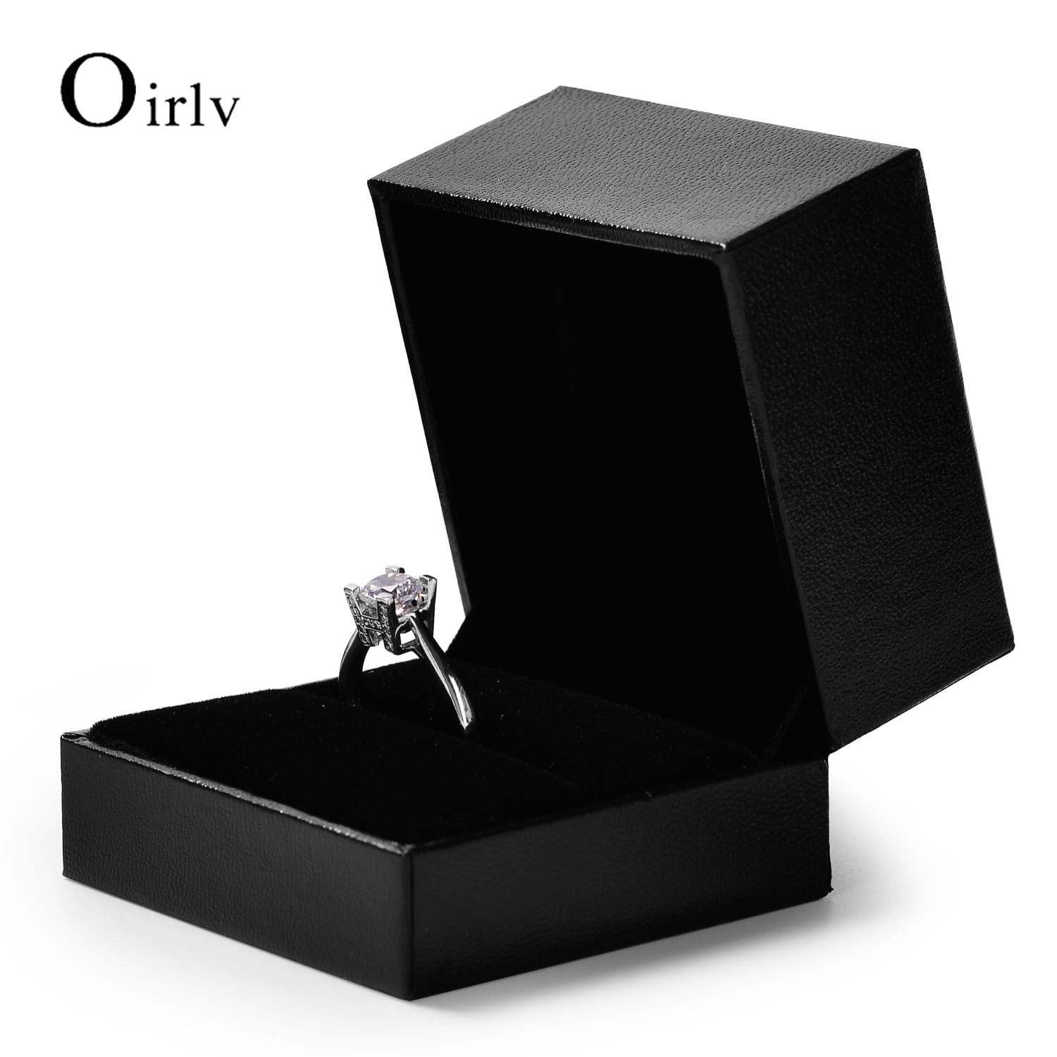 Oirlv Ring Box Jewelry Display Gift Box for Proposal Engagement Wedding ...