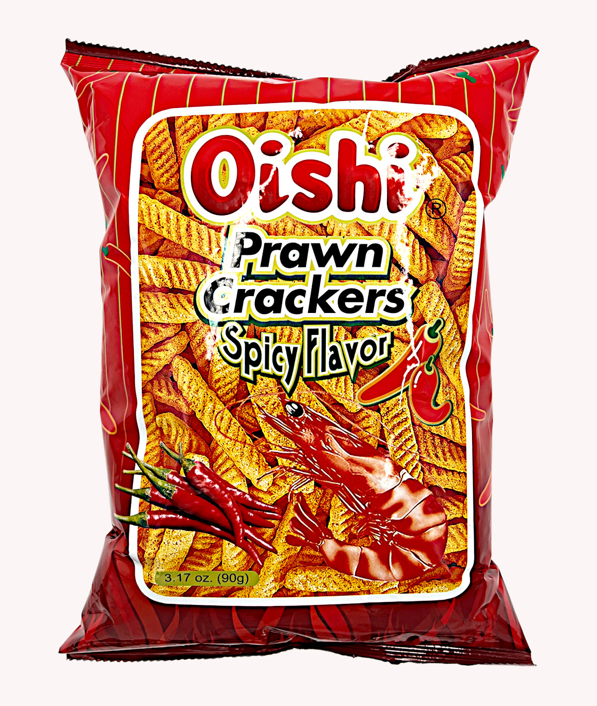 Oishi Prawn Crackers Hot & Spicy Big Pack of 3 - Walmart.com