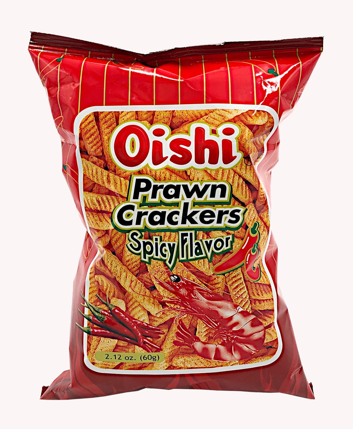 Oishi Prawn Crackers Hot & Spicy Small Pack of 4 - Walmart.com