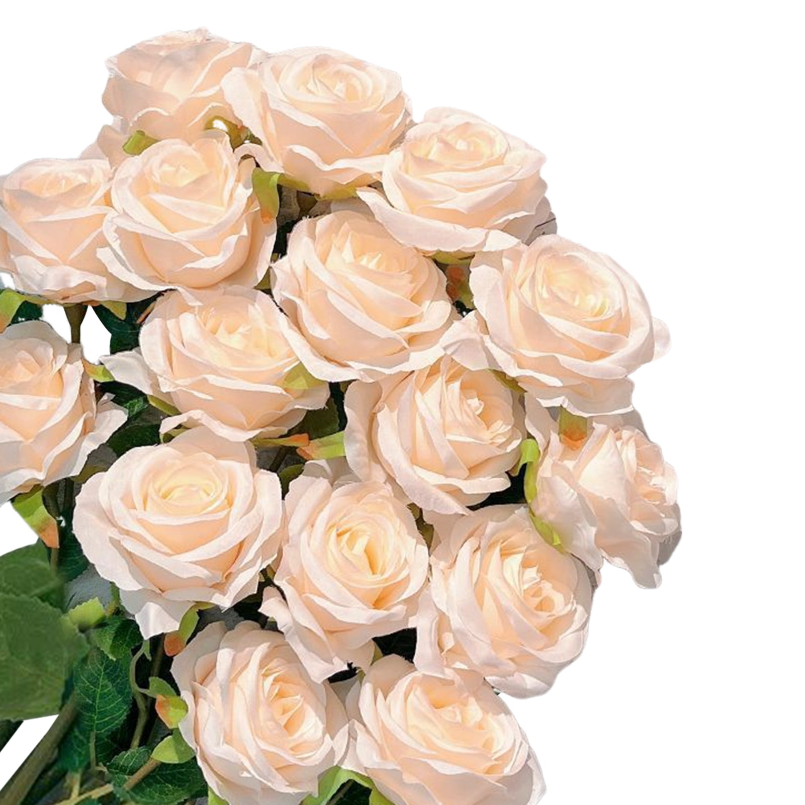 Oiur 12Pcs Artificial Rose,Flowers Realistic Looking Vibrant Color,Non ...