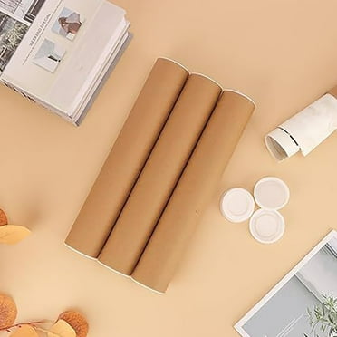 Poster Tubes with Caps Storage Large Round Cardboard Postal Tube ...