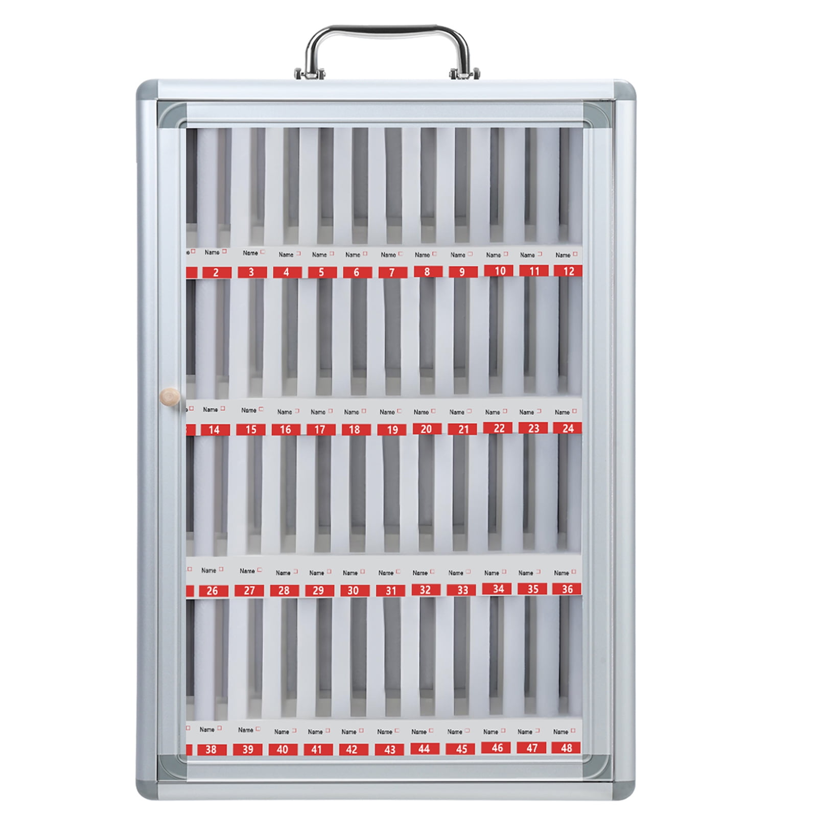 Oiur 48 Slots Cell Phone Locker,Aluminum Alloy Pocket Chart Storage ...