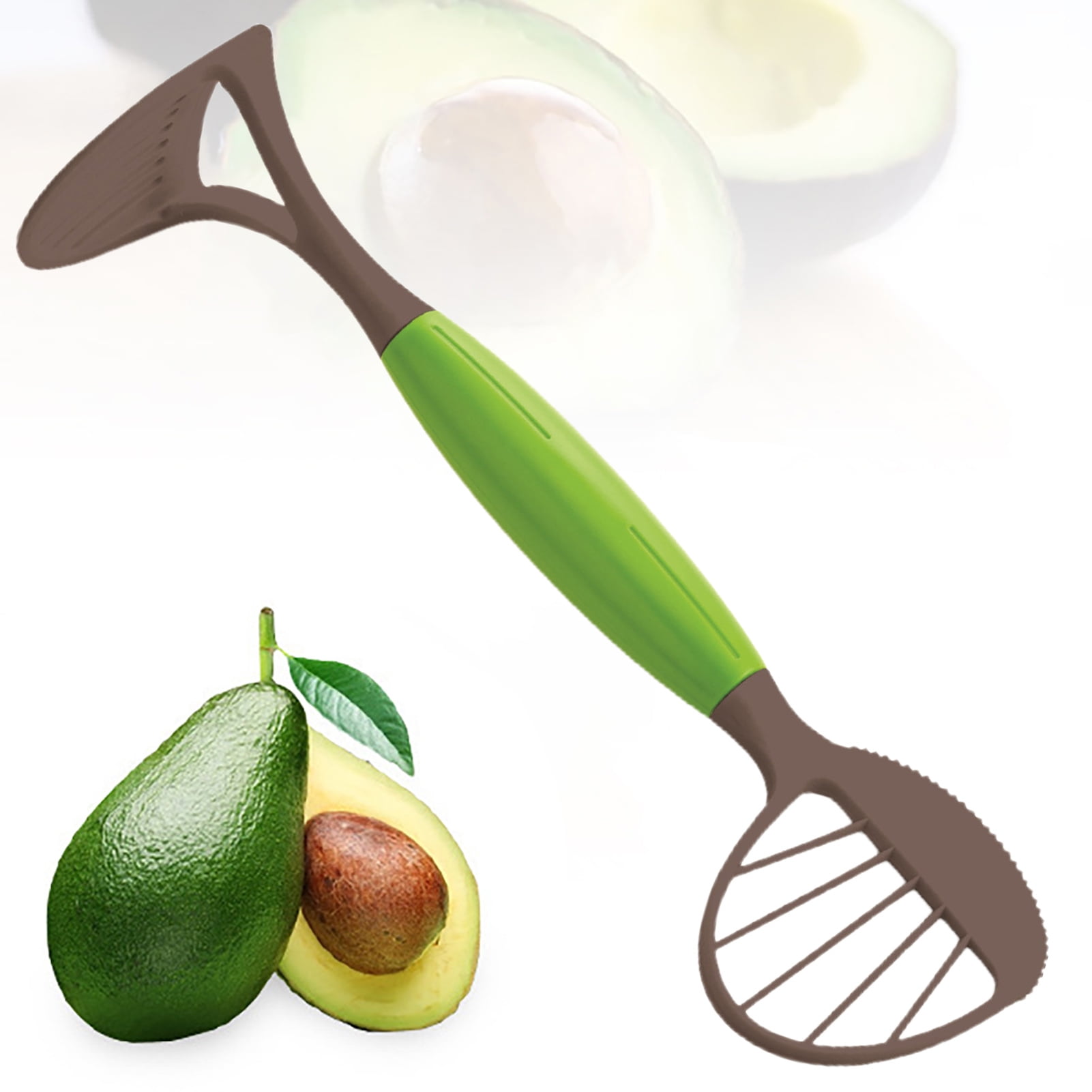 Oiur Avocado Masher 3-in-1 Comfortable Grip Avocado Slicer Cutter And ...
