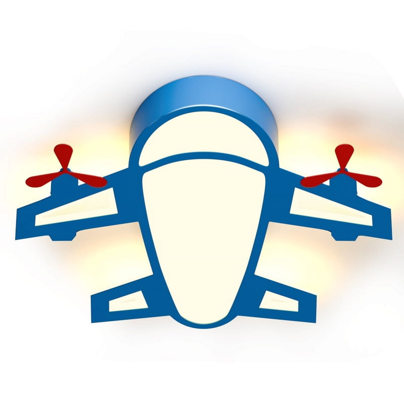 Oiur Ceiling Lamp, Ceiling Light,Bedroom Blue Airplane Light Fixture ...