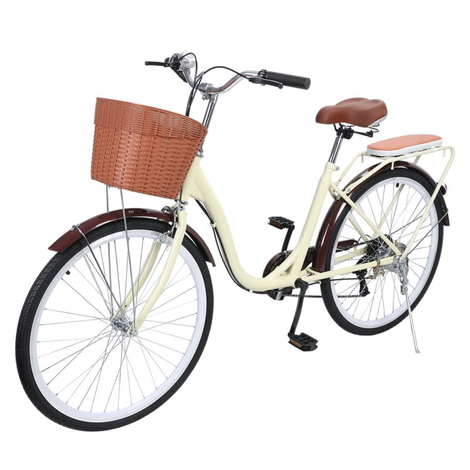 Oiur Cruiser Bike,26 Inch Adult Cruiser Bicycle,Commuting Style City ...