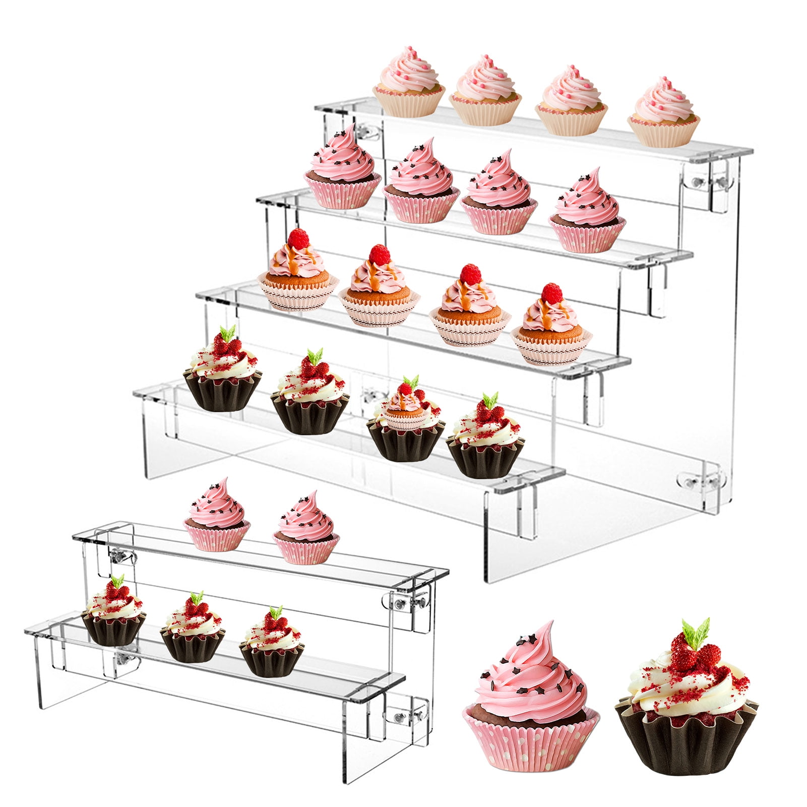 Oiur Desktop Ladder Display Stand Easy Assembly Acrylic Perfume ...