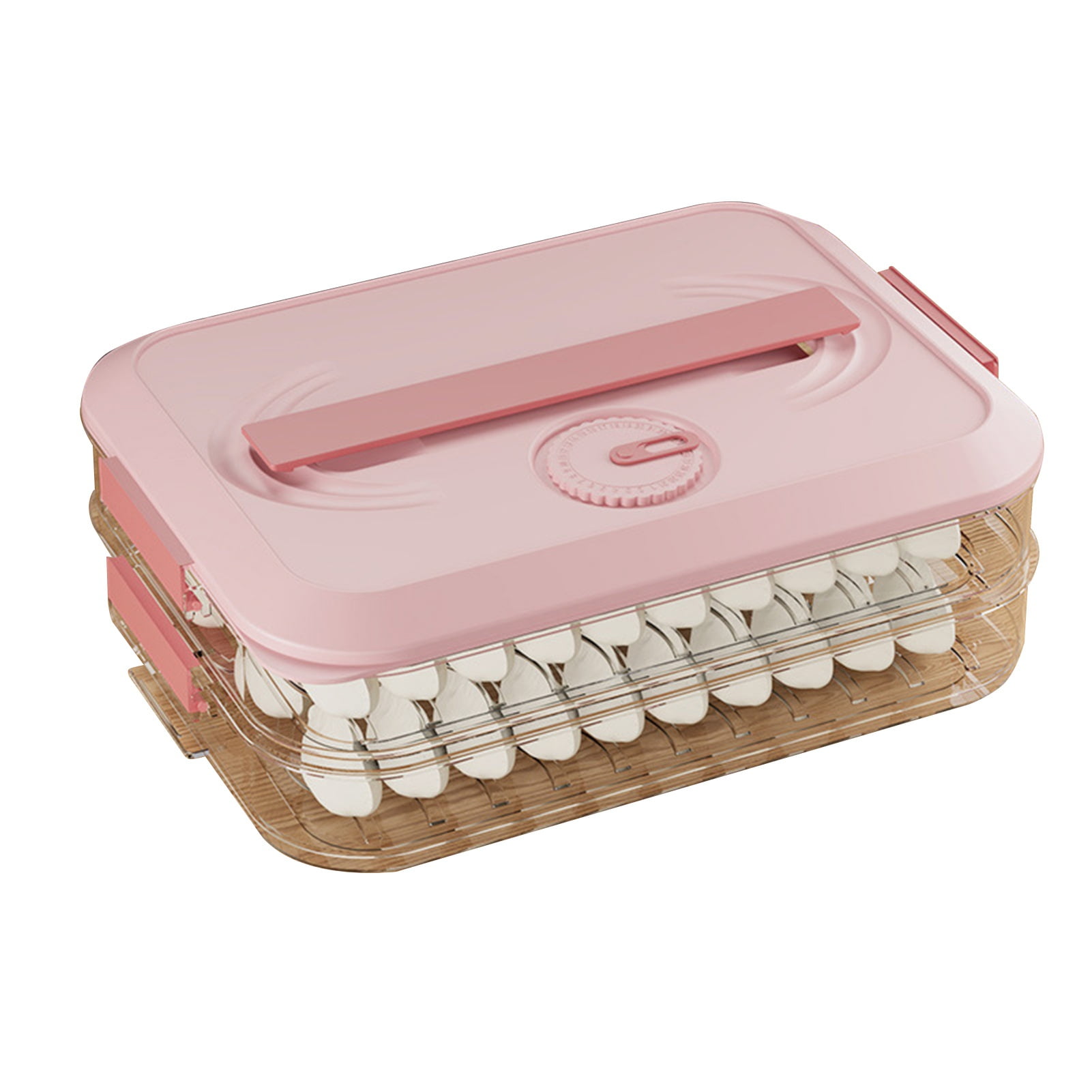 Oiur Dumpling Box Storage Container with Handle Food Grade BPA Free ...