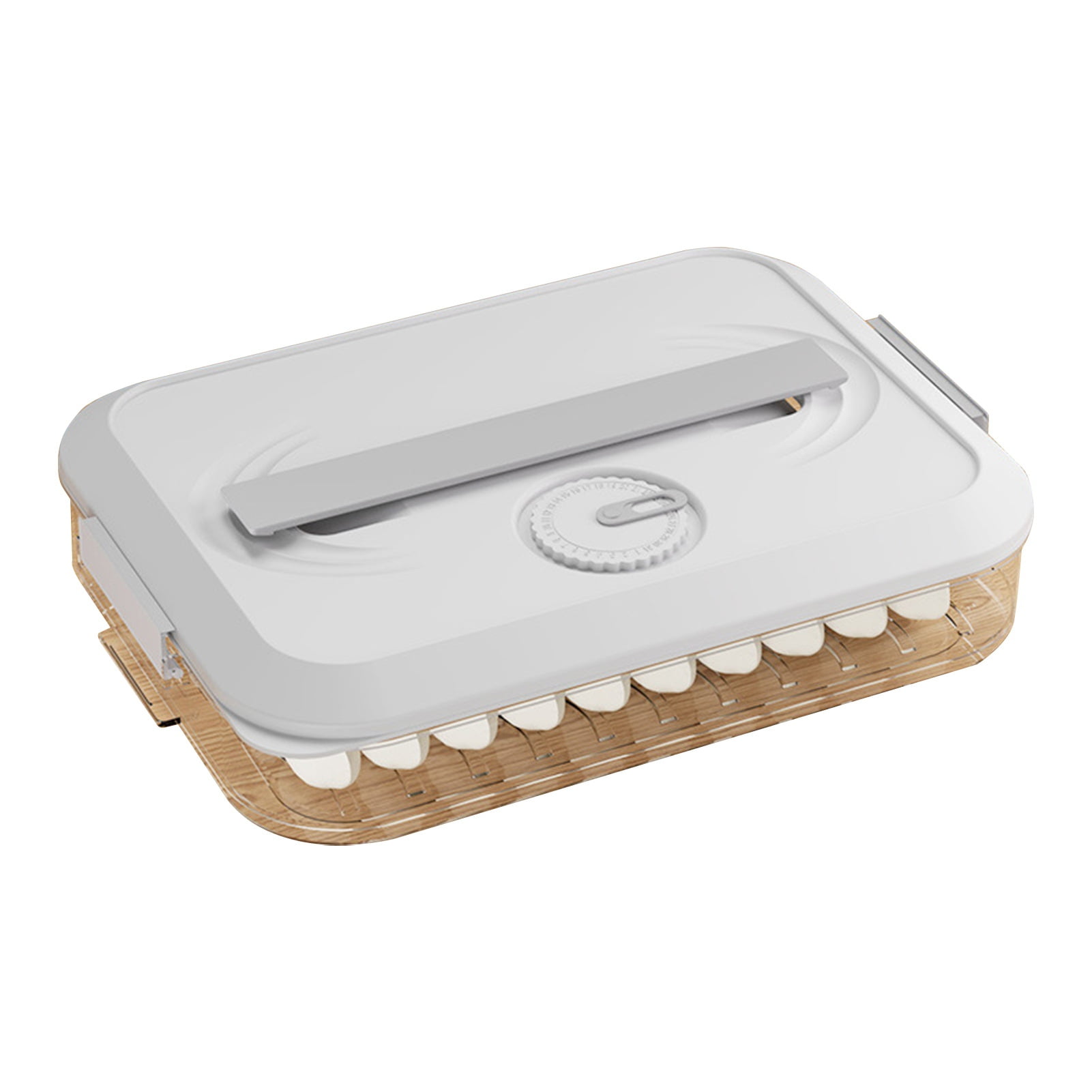 Oiur Dumpling Box Storage Container with Handle Food Grade BPA Free ...