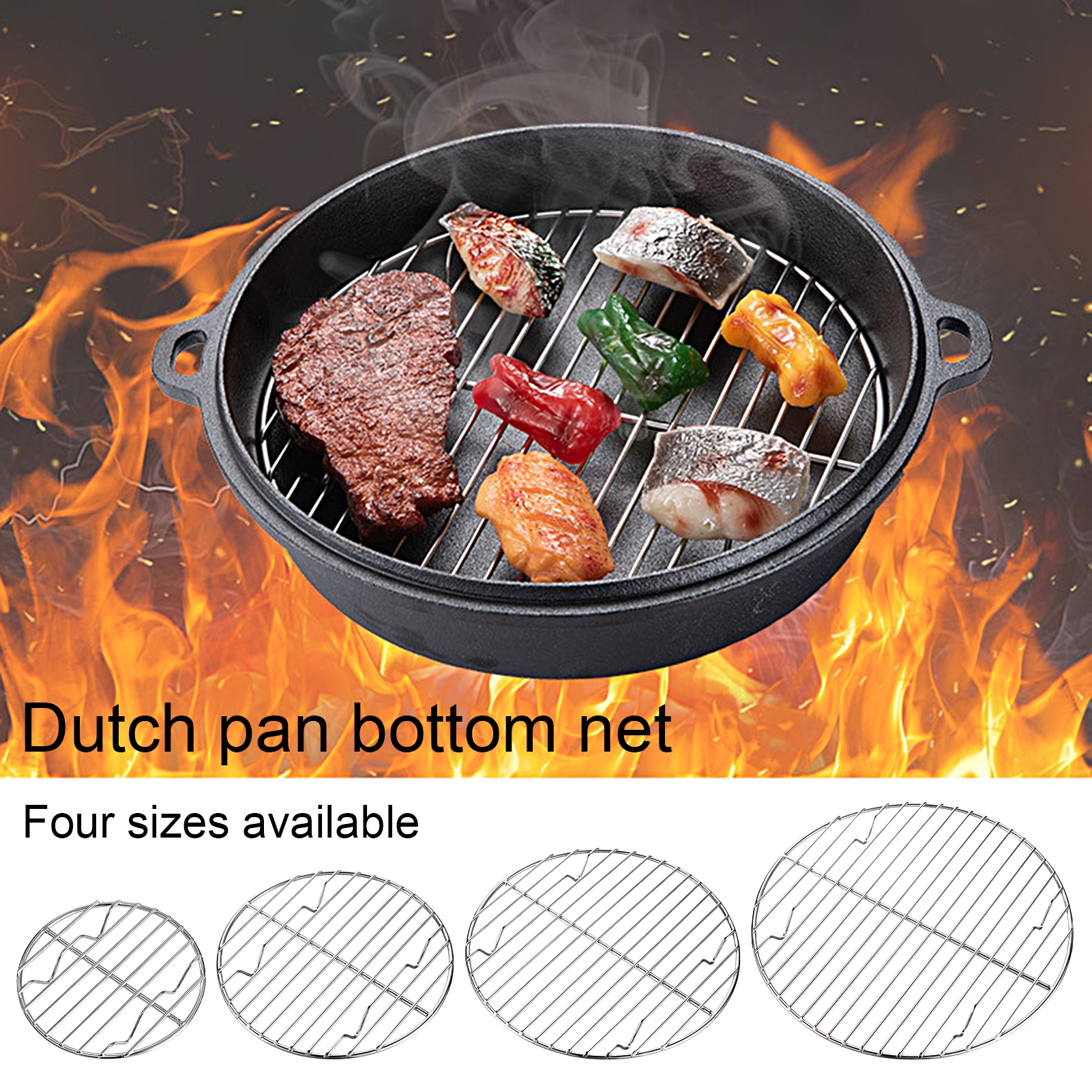 Oiur Food Grade High Temperature Resistant Rustproof Barbecue Mesh ...