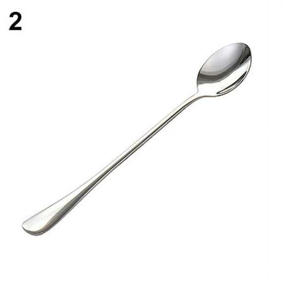 Oiur Long Handle Stainless Steel Tea Coffee Spoon Cocktail Ice Cream ...