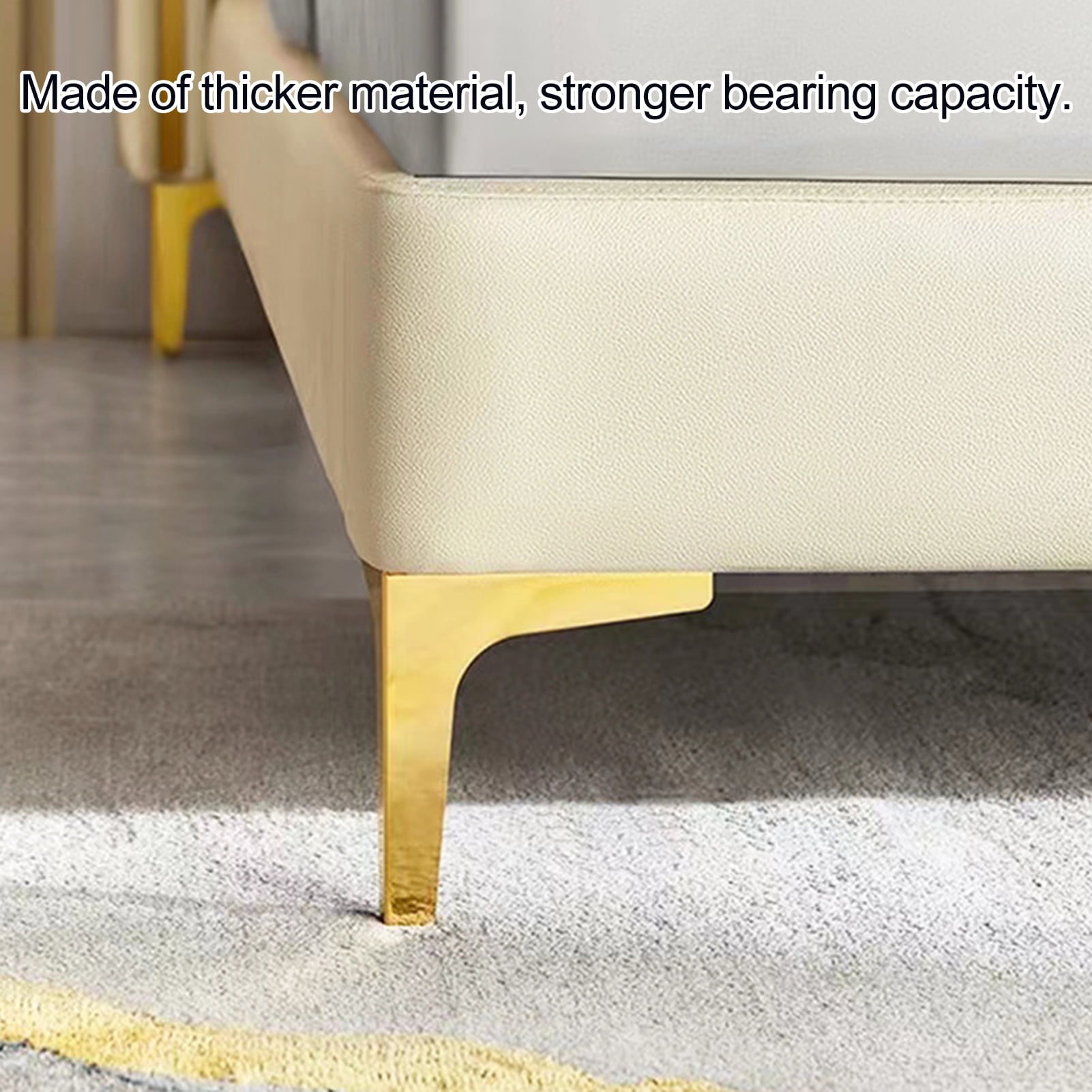 Oiur Metal Furniture Leg Strong Load-bearing Non-Slip Easy to Install ...