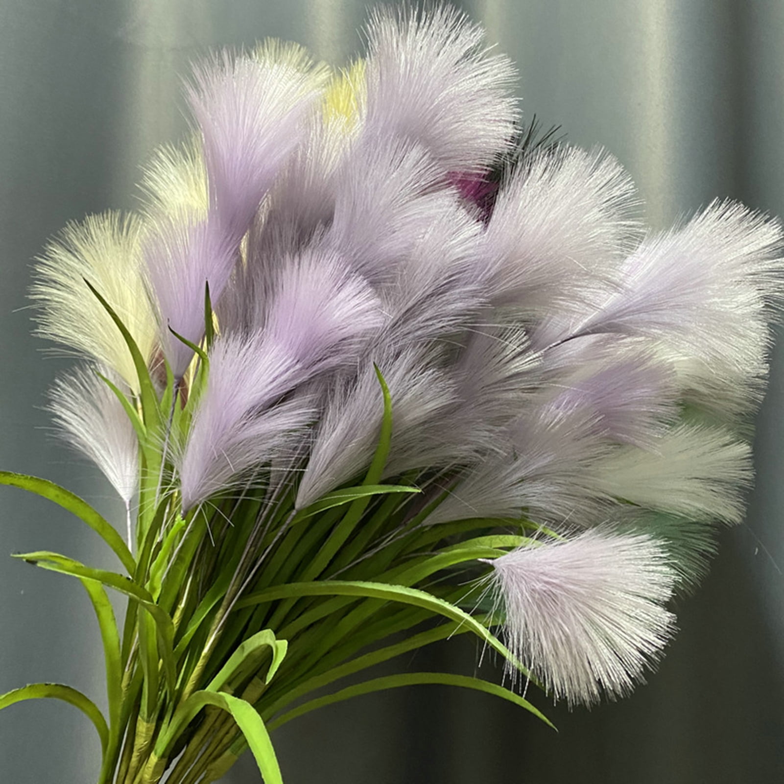 Oiur Pampas Grass Artificial Flowers Bohemian Style Realistic Non ...