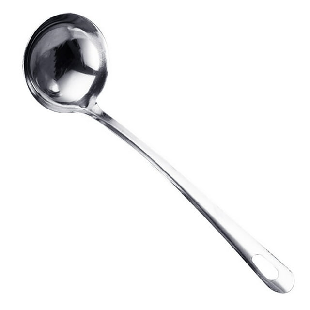 Oiur Soup Ladle Spoon Metal 430 Stainless Steel Ladles Spoon And ...