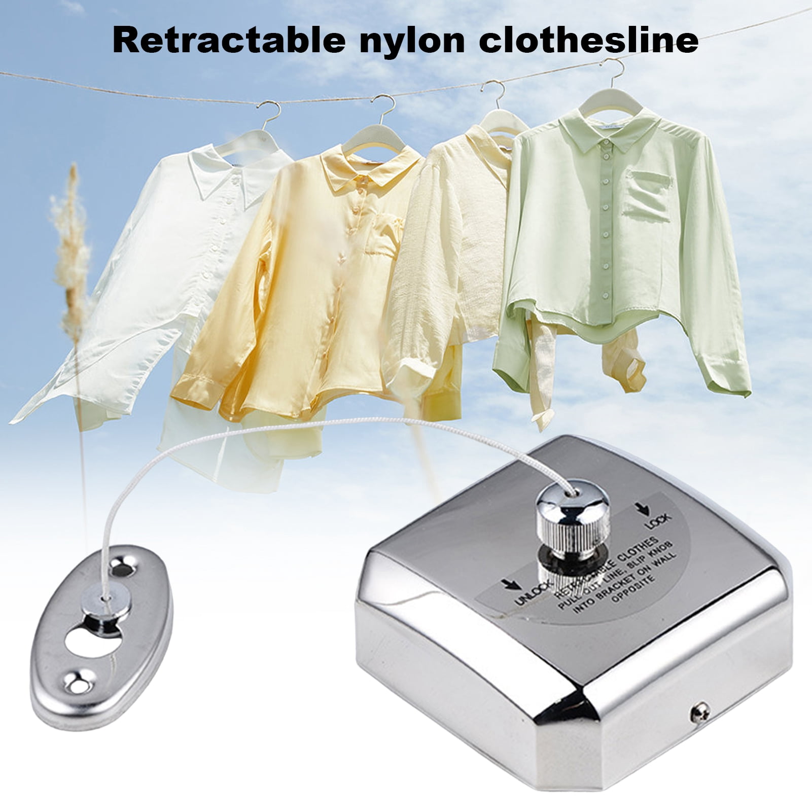 Oiur Telescopic Clothes line,Heavy Duty Stainless Steel Hold up to ...
