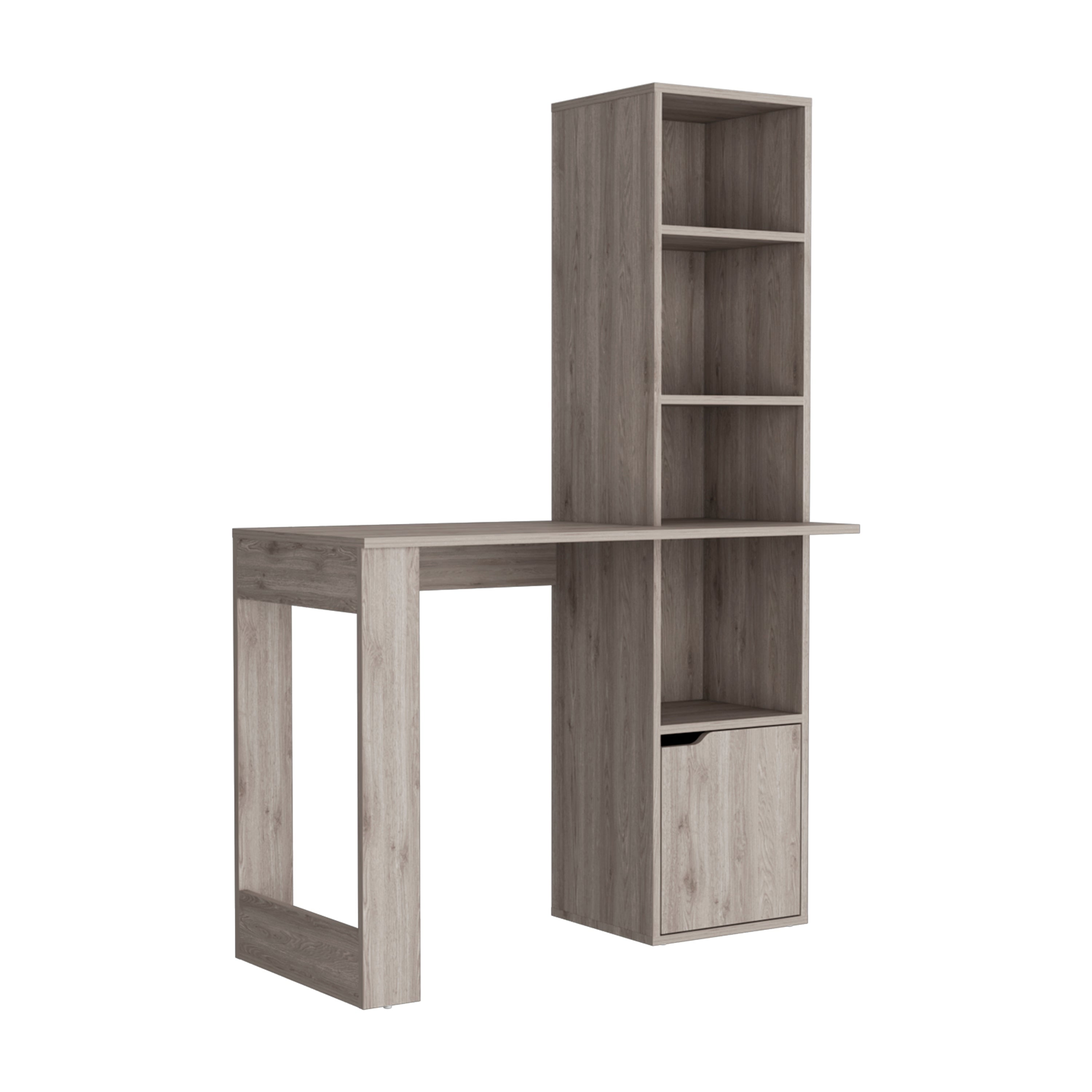 Oiwa Computer Desk with Bookcase and Cabinet - Walmart.com