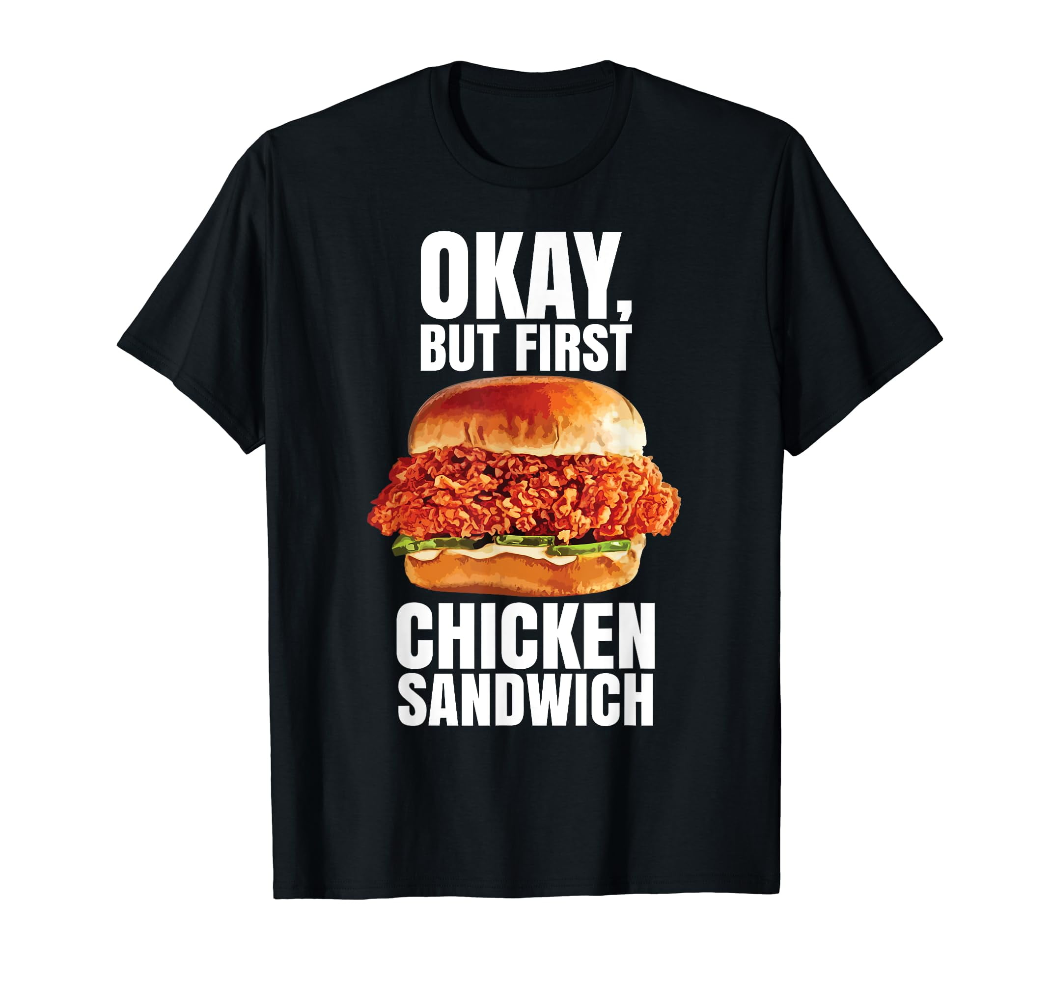 Ok But First Chicken Sandwich Spicy Nashville Crispy Tender Vintage ...