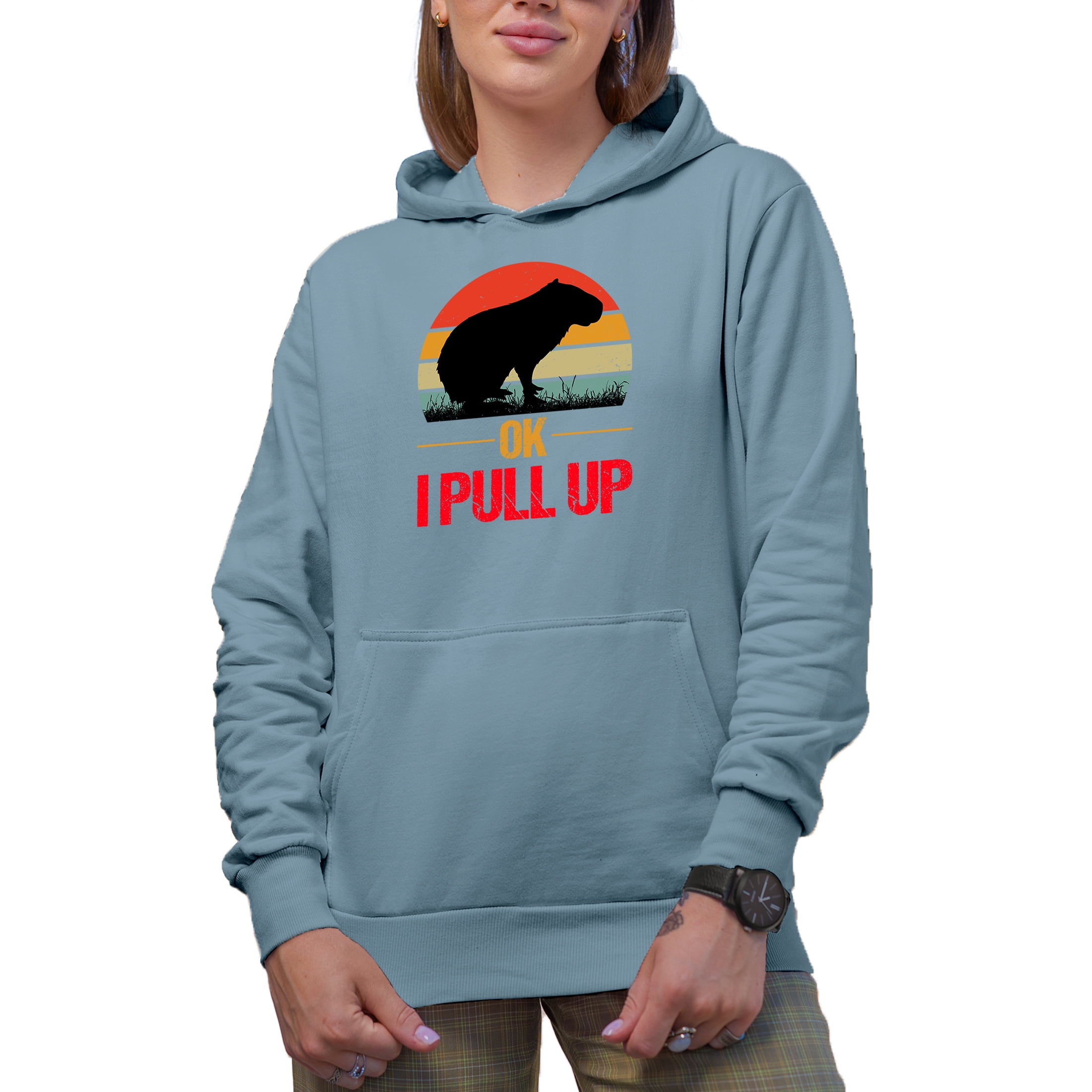 Ok I Pull Up, Funny Meme Inspired, Lover of Capybaras Themed, Light ...