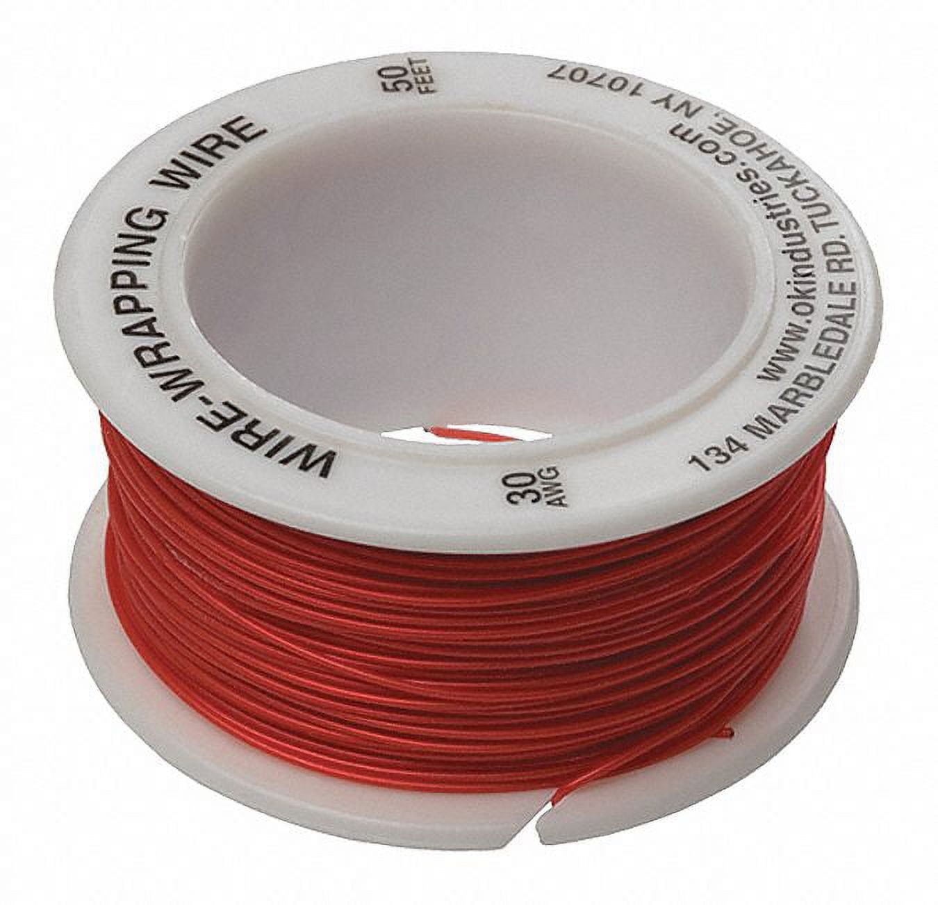 Ok Industries Wire Wrapping Wire,30 AWG,Red,50ft R-30R-0050 - Walmart.com