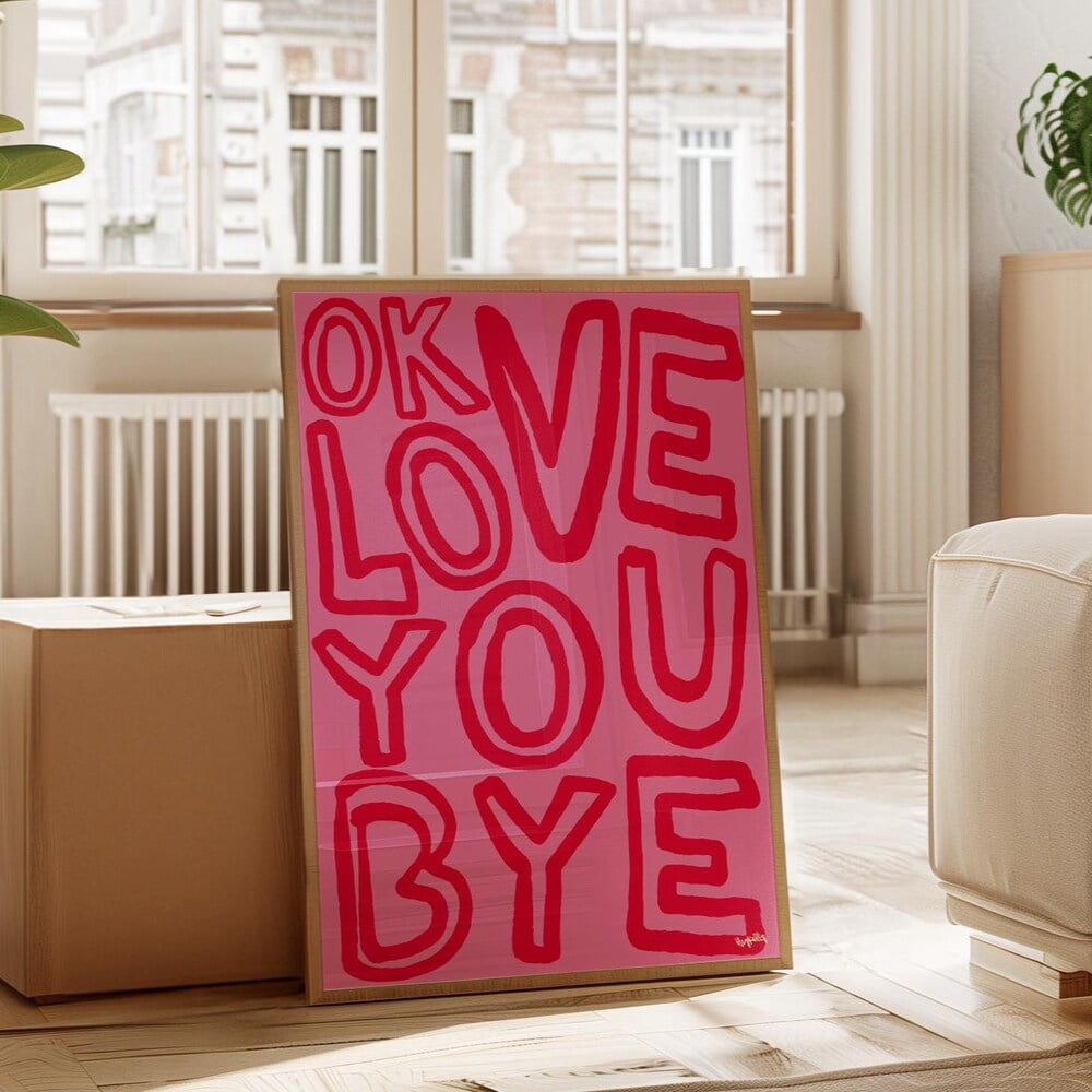 Ok Love You Bye - Olivia Dean Print - Olivia Dean Wall Art, Dorm Wall ...