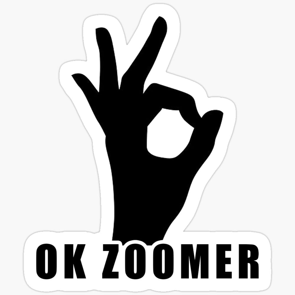 Ok Zoomer Sticker Phone Decal Water Bottle Stickers Car Decals, Laptop ...