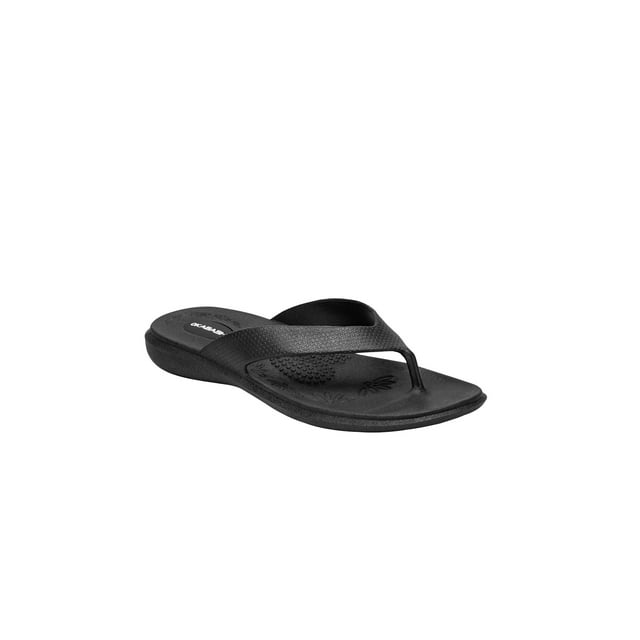 Okabashi Maui Women's Flip Flops-Black-M - Walmart.com