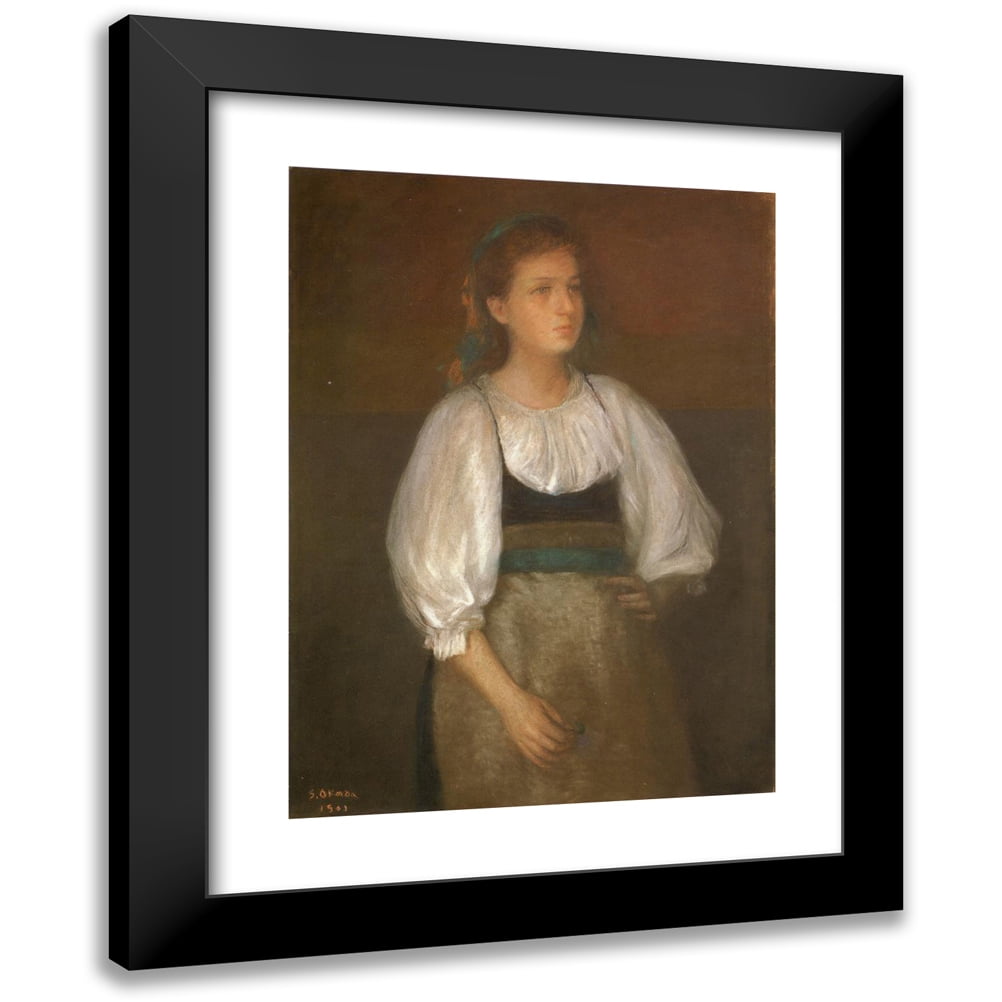 Okada Saburōsuke 11x14 Black Modern Framed Museum Art Print Titled ...