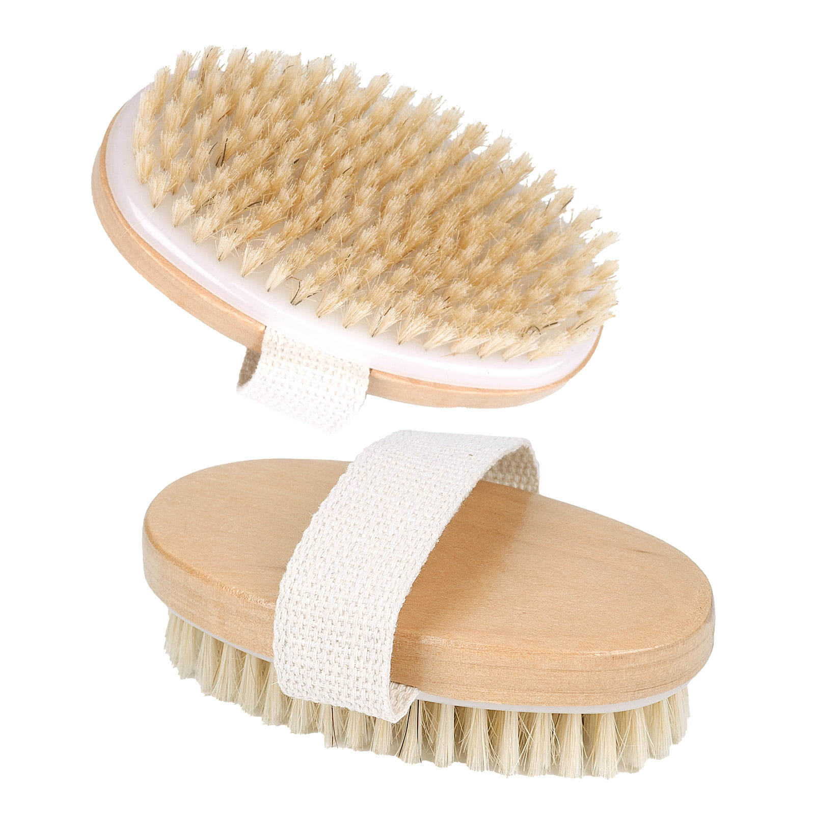 Okaka 2 Pack Dry Body Brush,Shower Brush Body Scrubber Skin Exfoliating ...