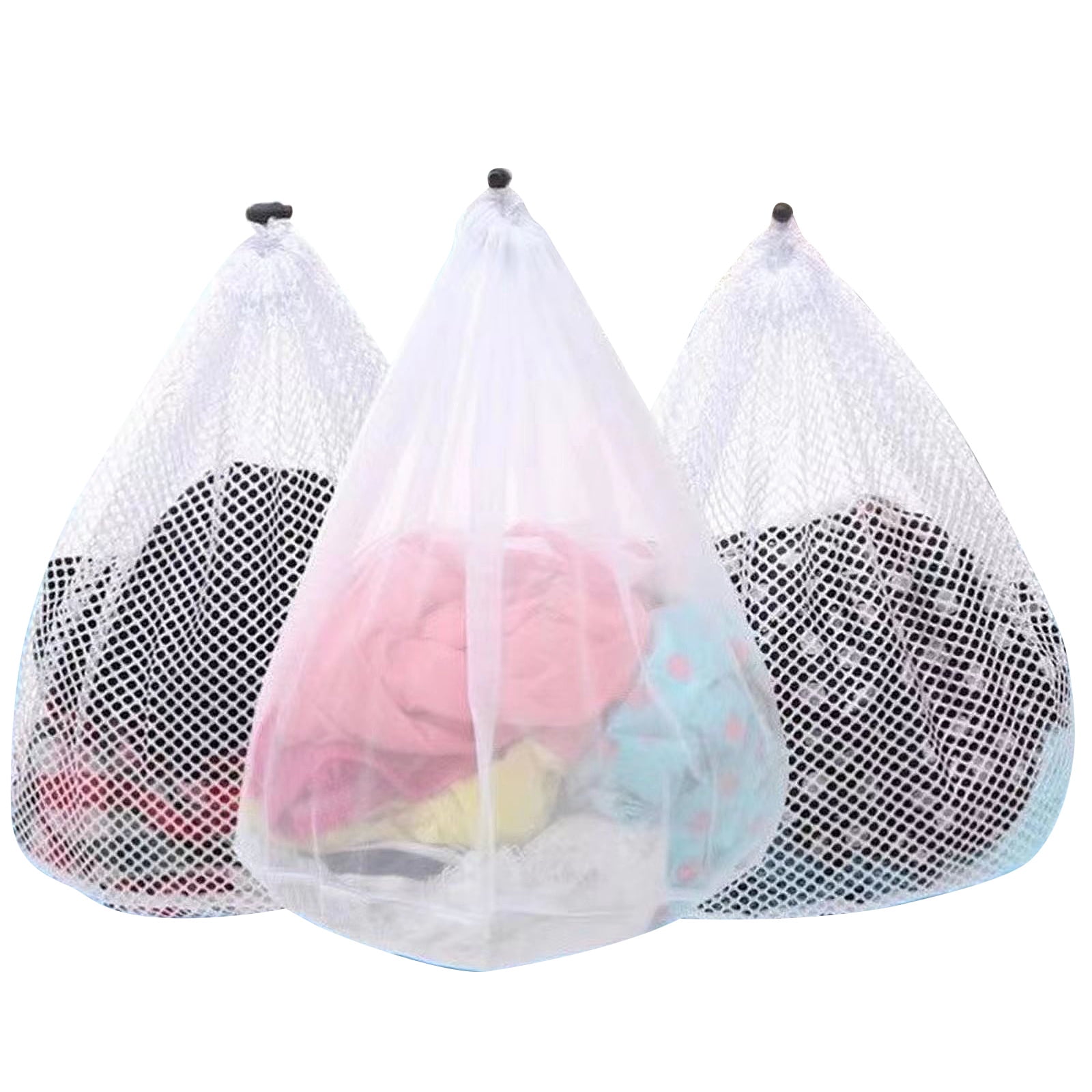 Okaka 3 Pcs Extra Large XL Mesh Laundry Bags, Washer Safe for Dorm ...