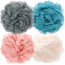 Walmart's Large Loofah Bath Sponge 4 Pack - 75g Mesh Puff, Exfoliating ...