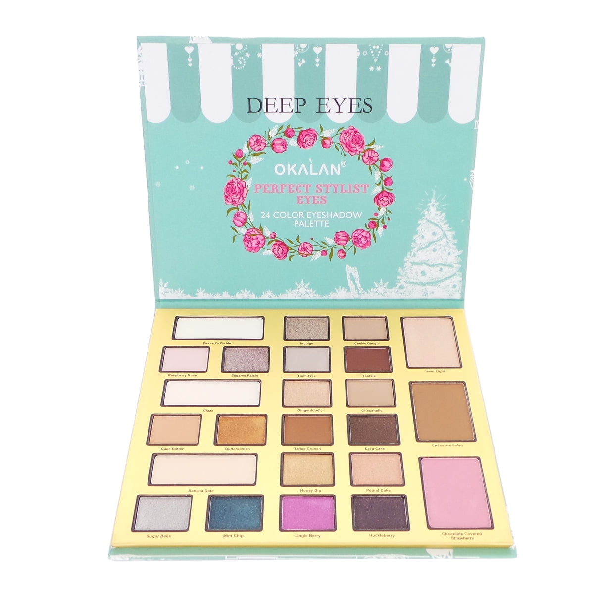 Okalan Perfect Stylist Eyes 24 Color Eyeshadow Palette Deep Eyes ...