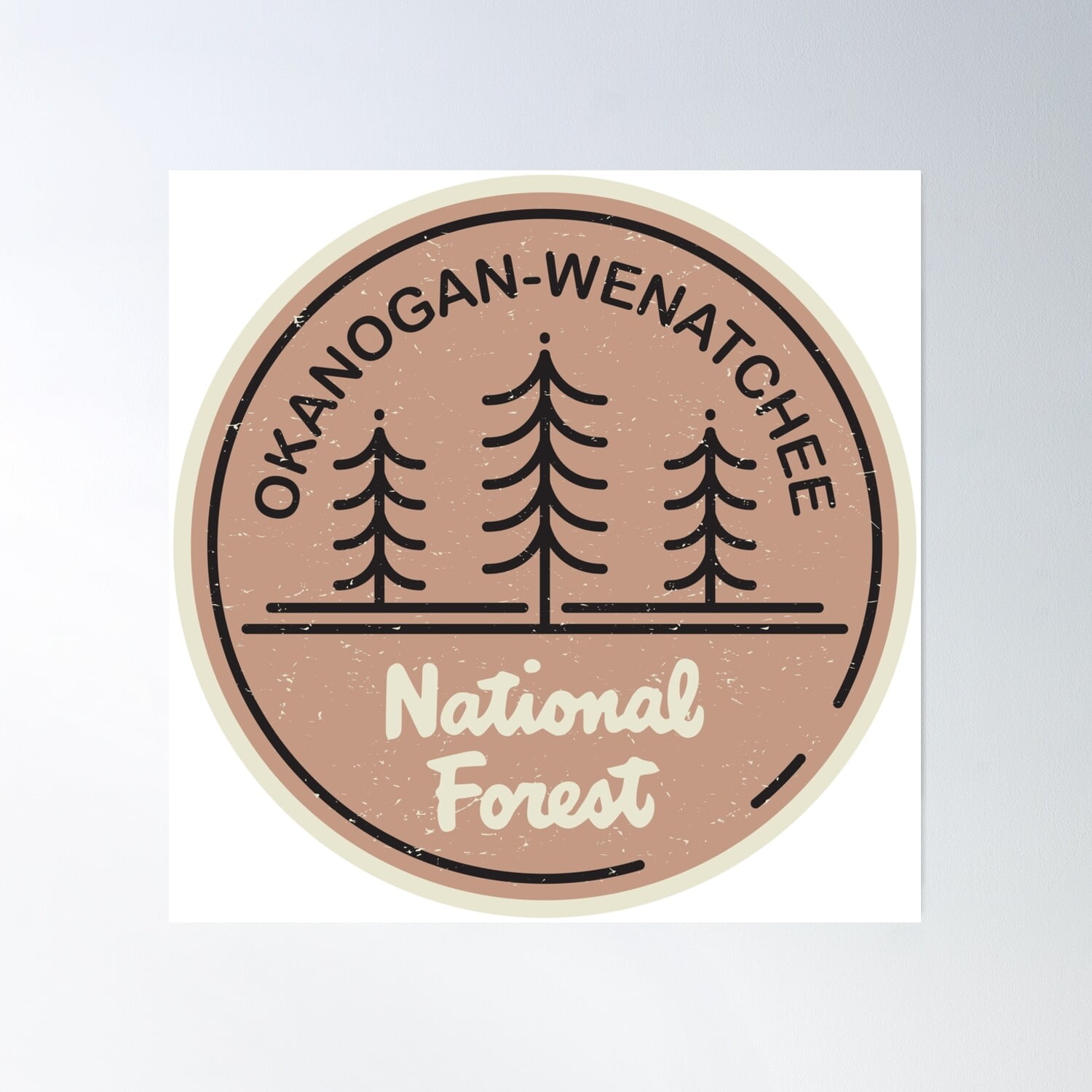 Okanogan-Wenatchee National Forest Poster Wall Art, Modern Wall Decor ...
