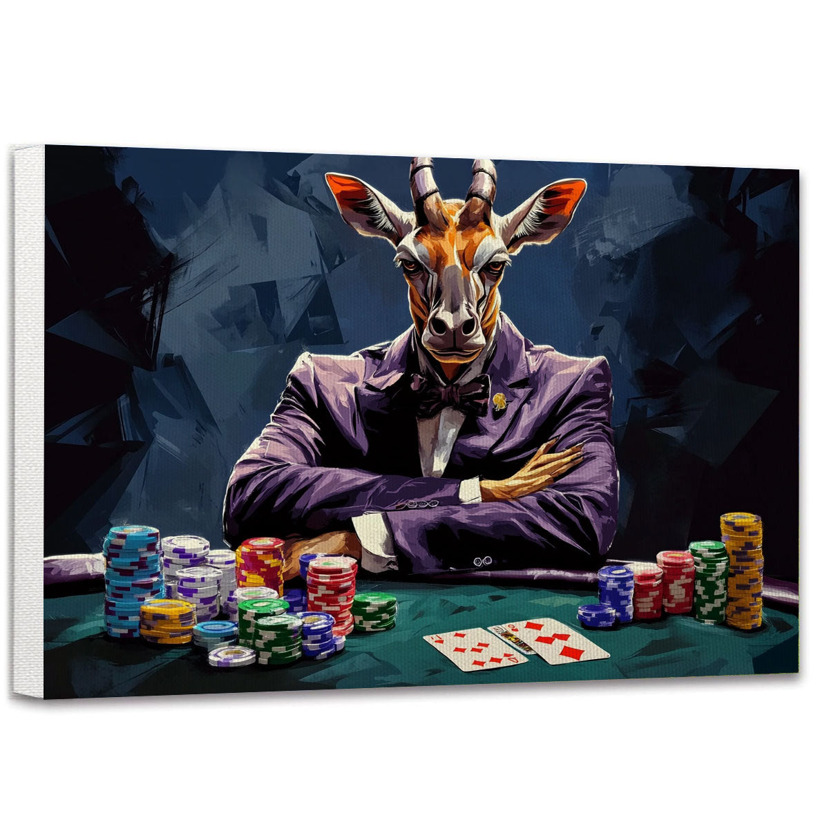 Okapi Playing Poker Poster Wall Art Poster Wall Decor Aesthetic Posters ...