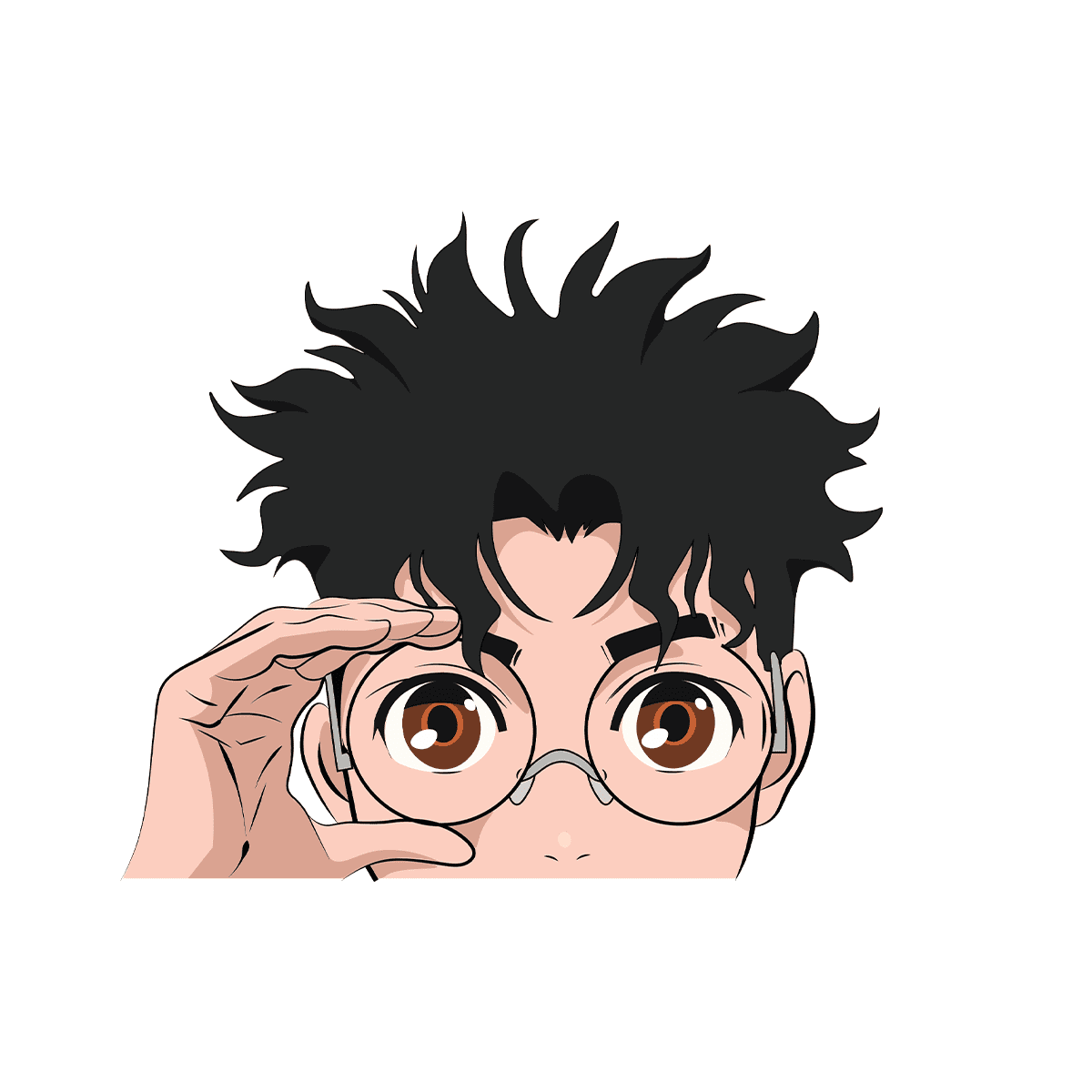 Okarun Peeker Sticker – Exclusive Dandadan Design for Decorating ...