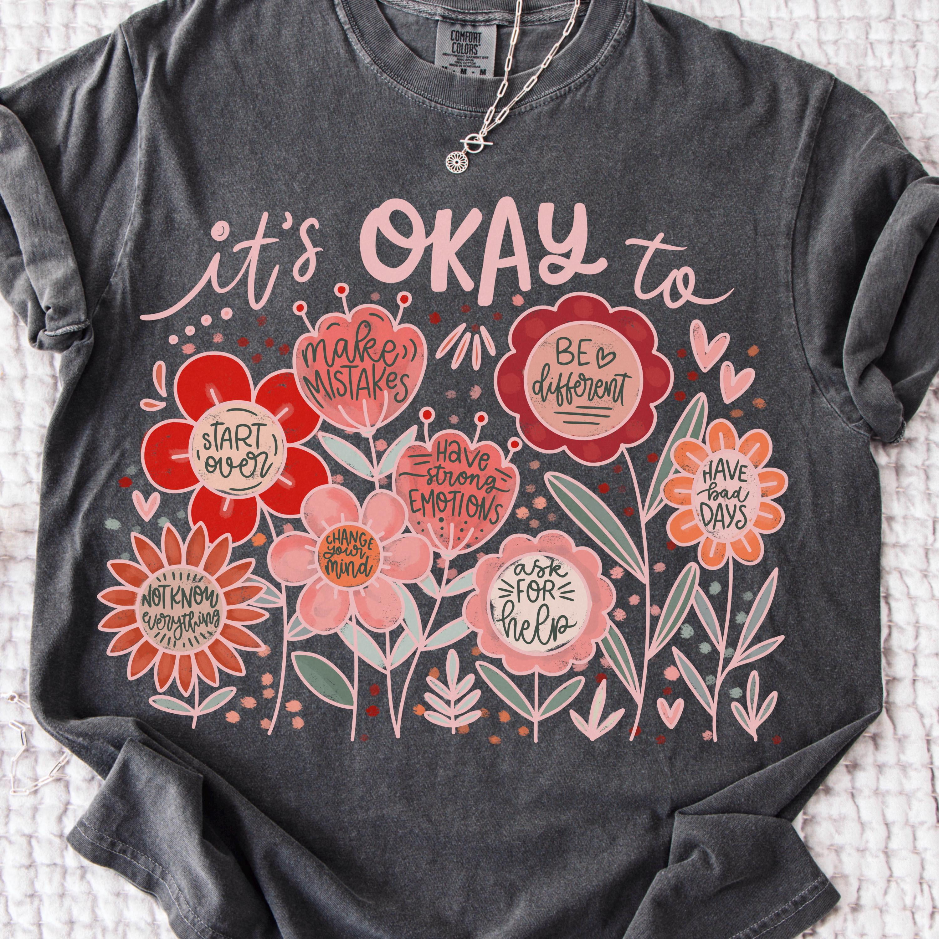 It'S Okay To Boho Floral Png, Flowers Png, Motivational Png ...